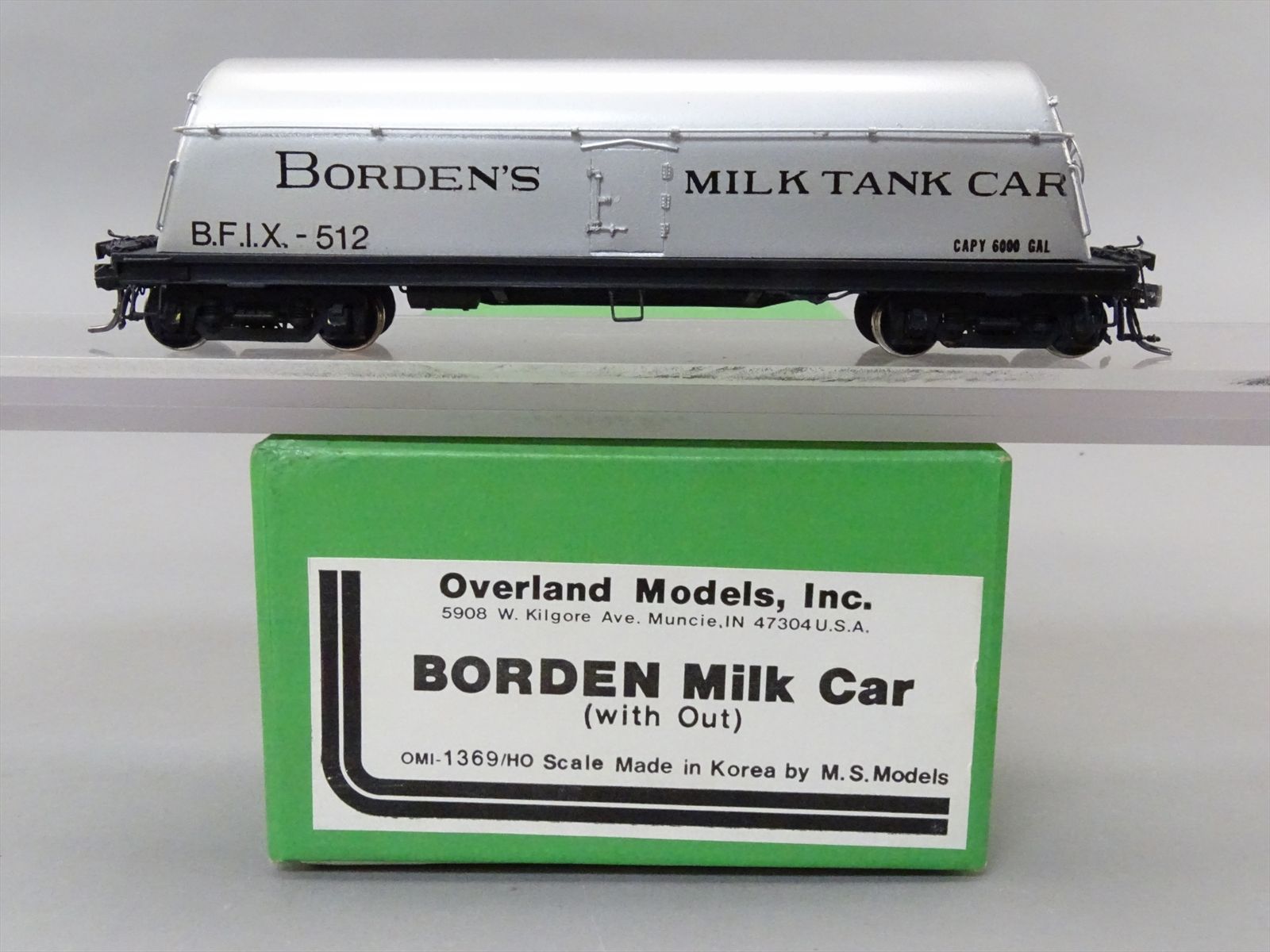 HO Brass Model - OMI 1369 BFIX Borden's Milk Car Without Fin #512 - Pro ...