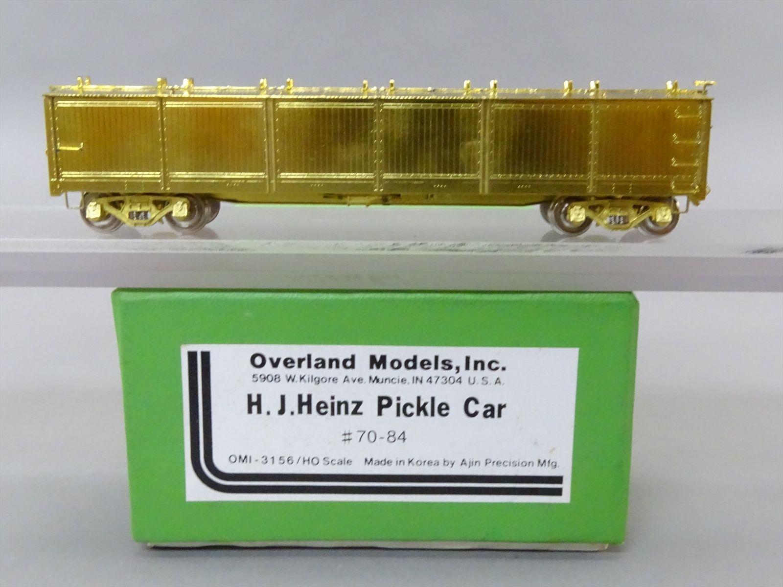 HO Brass Model - OMI 3156 HJHX Heinz 57 Pickle Tank Car - Unpainted ...