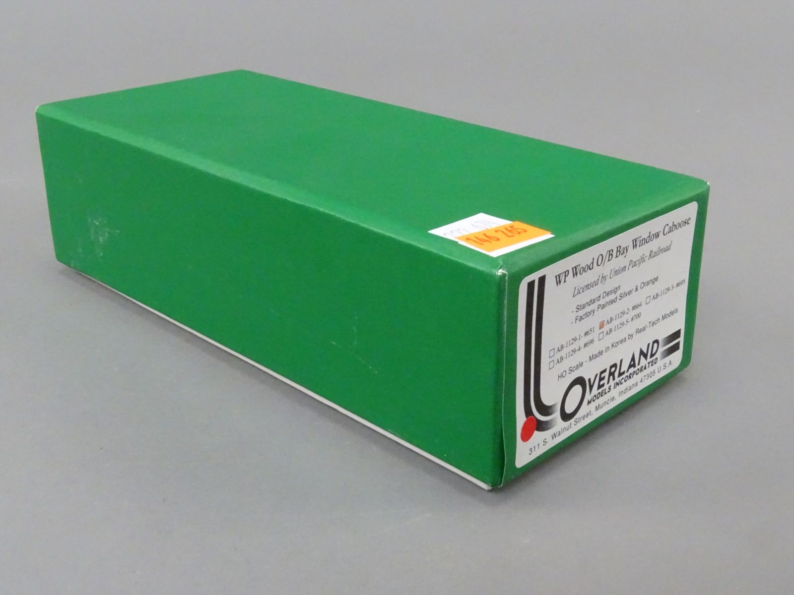 HO Brass Model - OMI AB-1129-2 WP Western Pacific Wood Bay Window ...