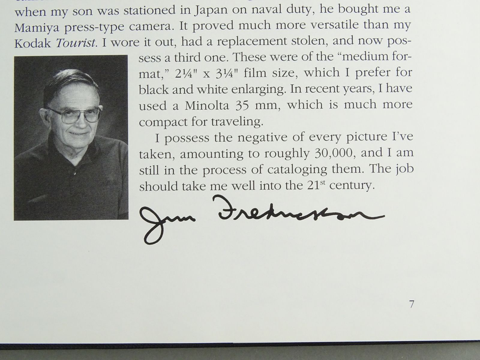 Railroad book - Steam to Diesel - Jim Fredrickson - 160 pages - SIGNED