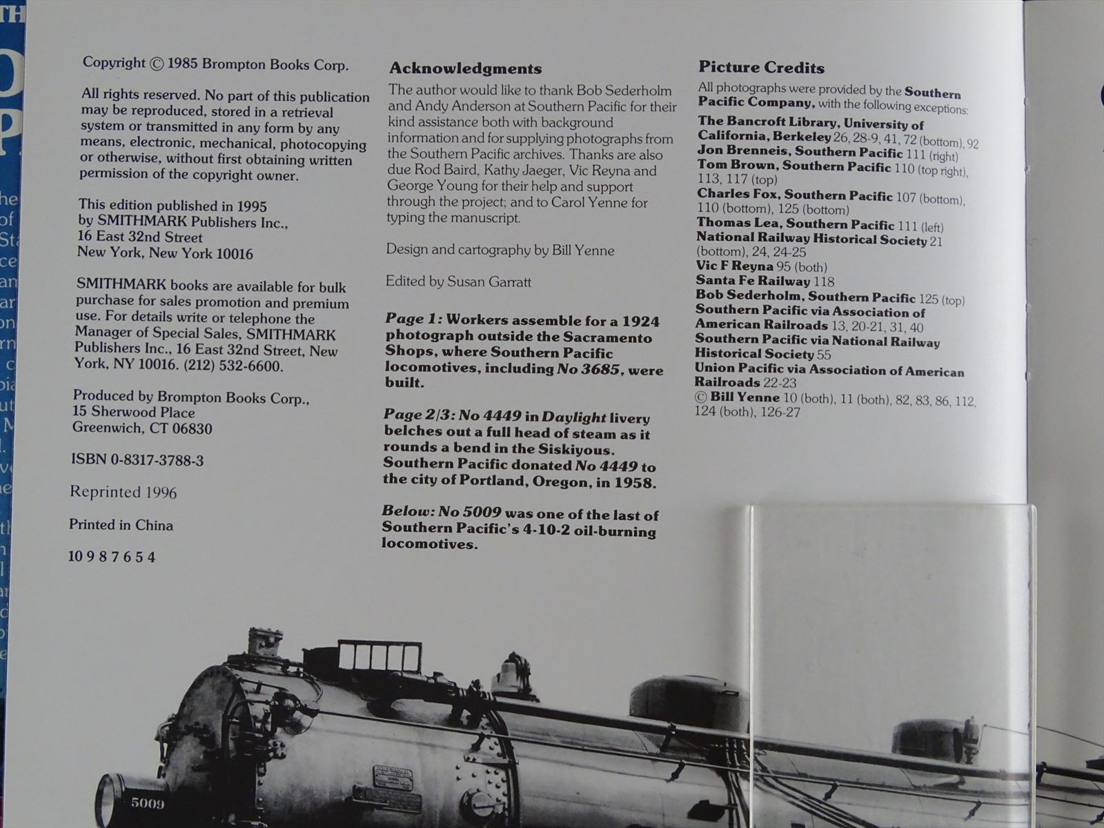 Railroad Book - The History of the Southern Pacific - Bill Yenne - 128 ...