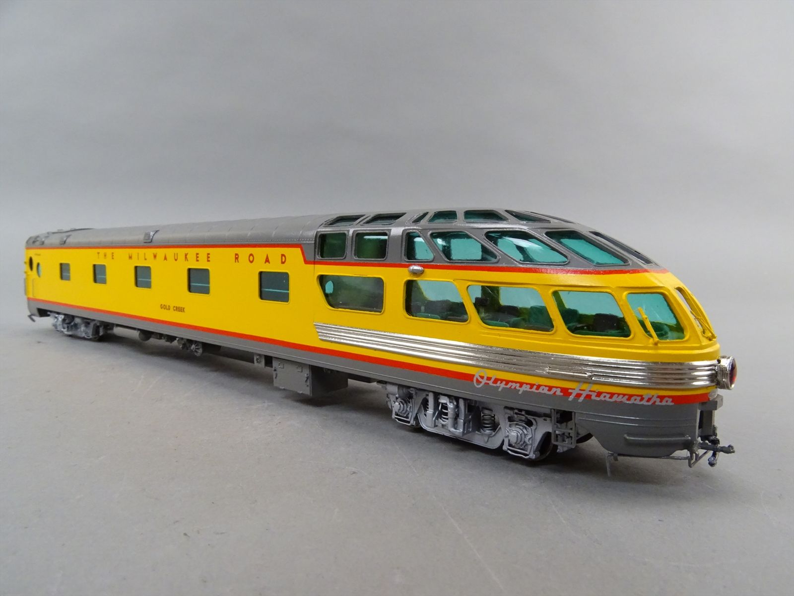 HO Brass Model - RWC MILW08 Milwaukee Road Skytop Sleeper Gold Creek - F/P - 1957 Version - Ajin