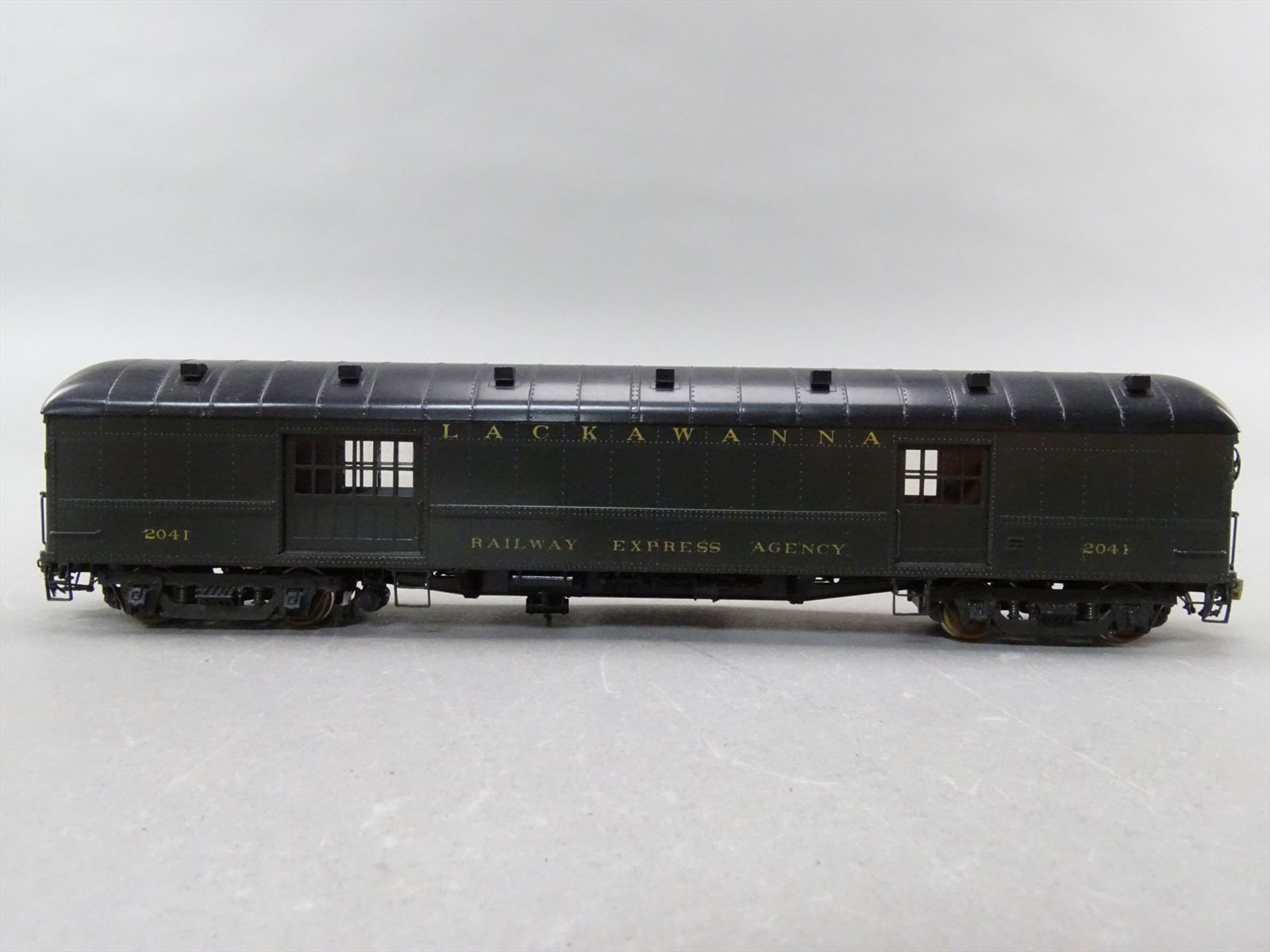 HO Brass Model - Railworks S-182 DL&W Lackawanna 2 Car Set Arch Roof Baggage + Coach #2044 ...