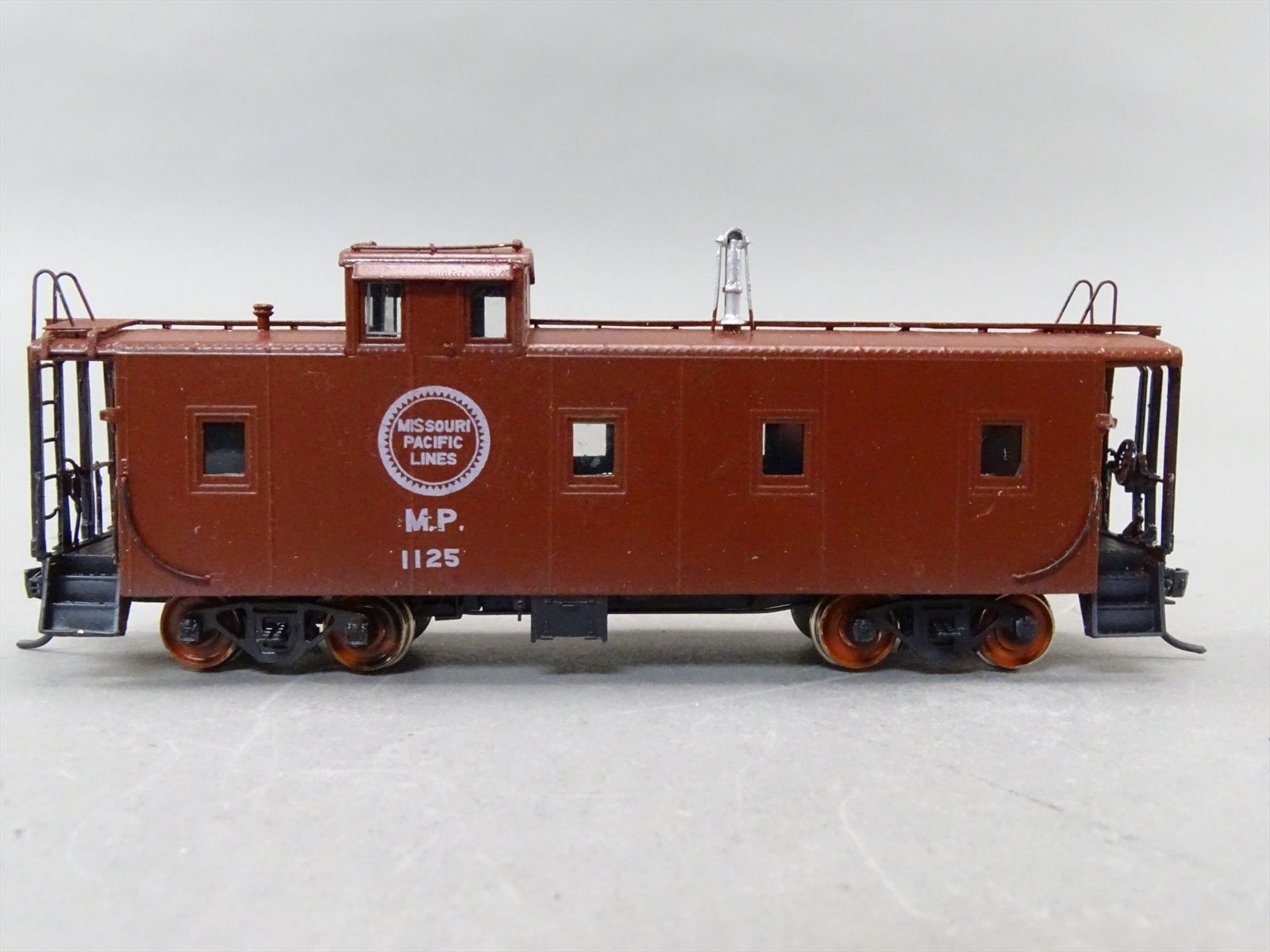 HO Brass Model - OMI 1272 MP MoPac Missouri Pacific Steel Caboose #1125 - Custom + Weathered ...