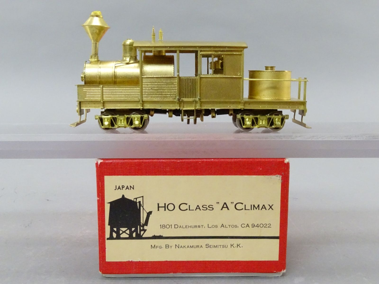 HO Brass Model - WMC Climax Class A - Horizontal Boiler - Wooden Frame ...