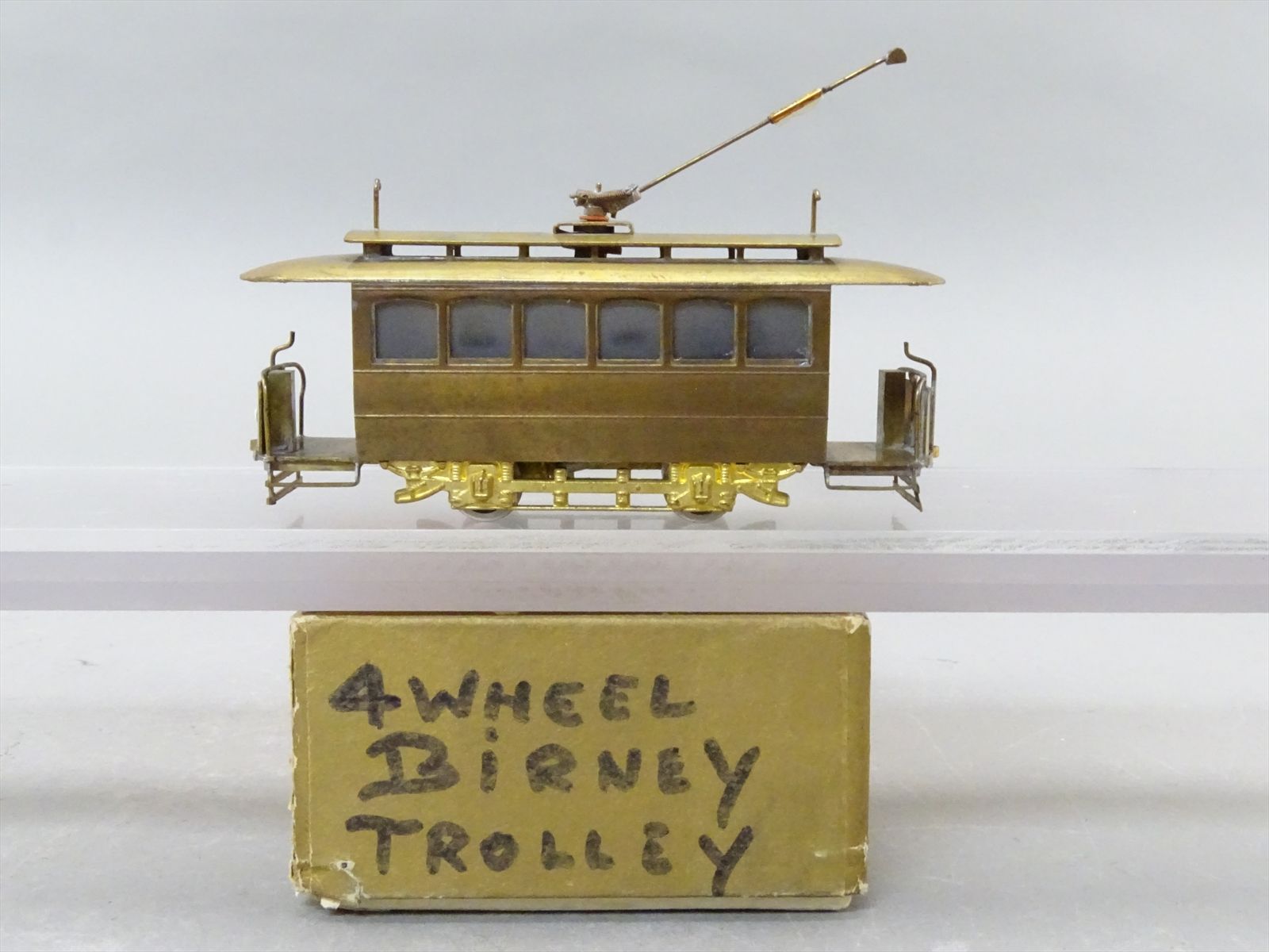 HO Brass Model - LMB 4-Wheel Birney Trolley - Unpainted - Made in Japan