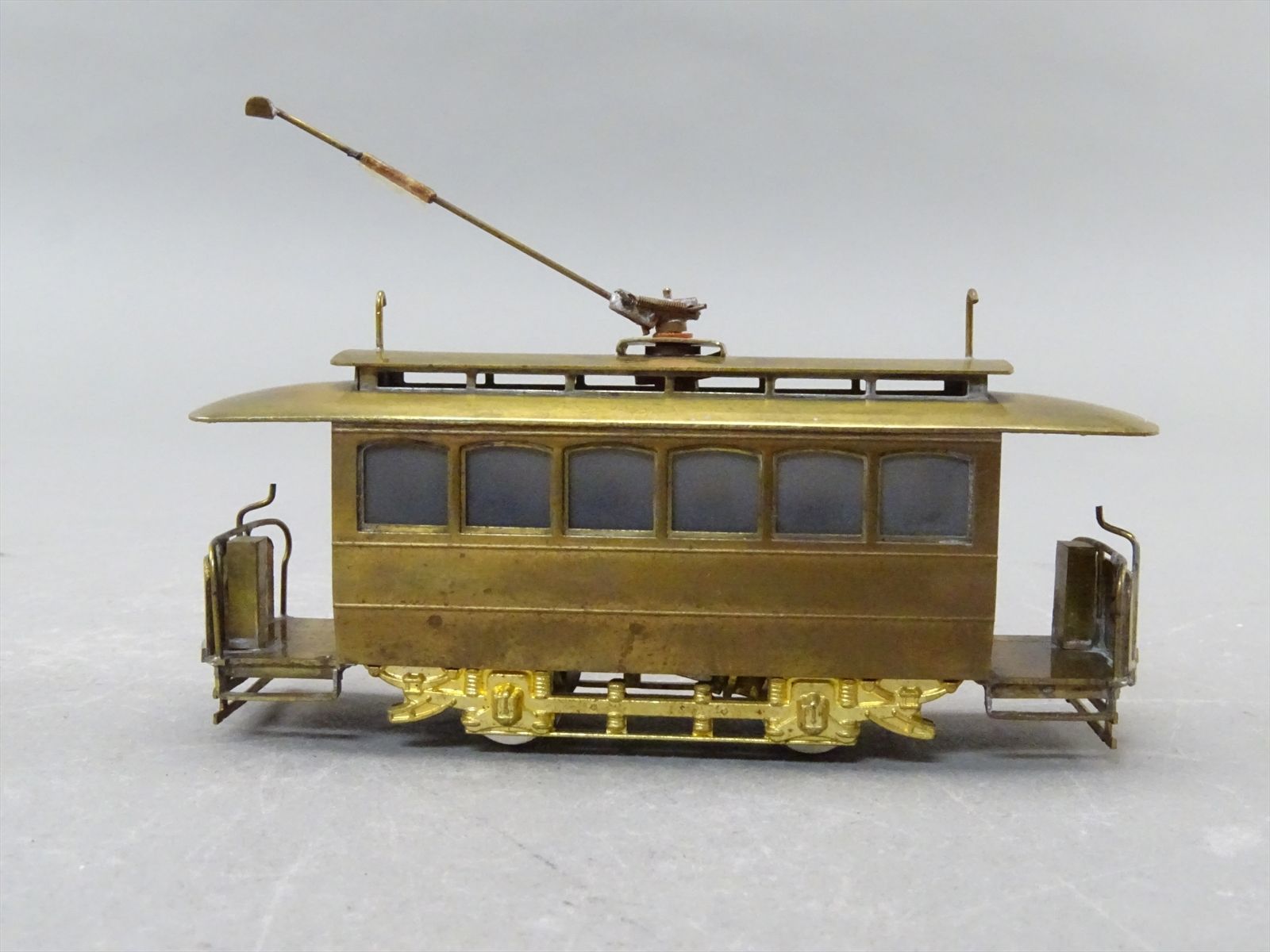 HO Brass Model - LMB 4-Wheel Birney Trolley - Unpainted - Made in Japan