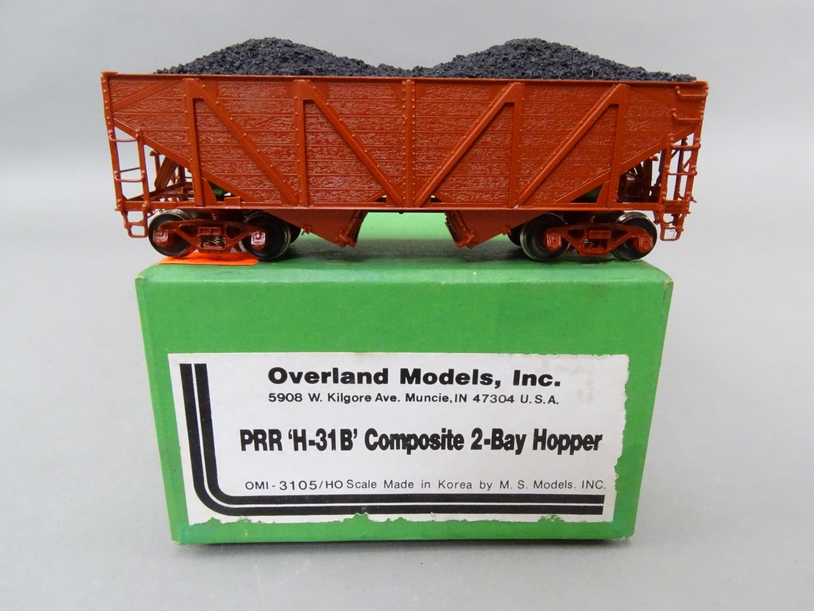 HO Brass Model - OMI 3105 PRR Pennsylvania H-31B Steel 2-Bay Hopper ...