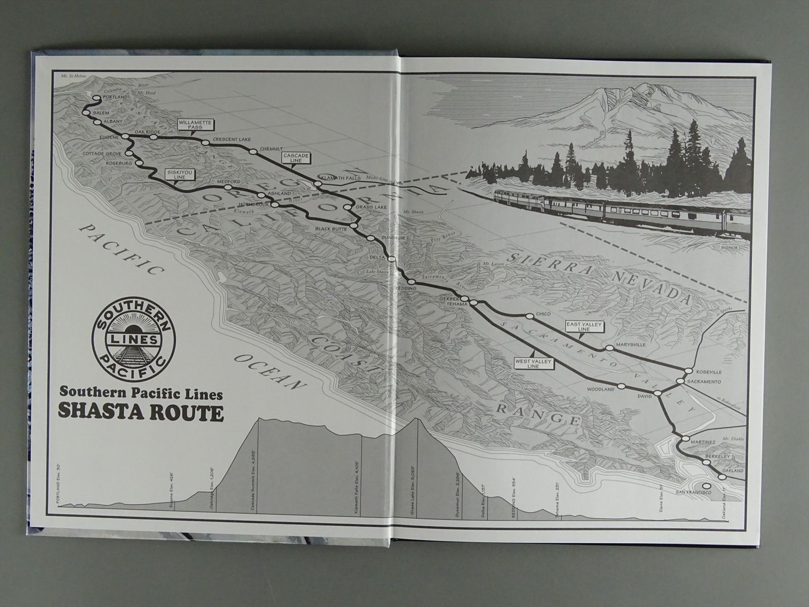Railroad Book - Southern Pacific's Colorful Shasta Route - Tom Dill ...