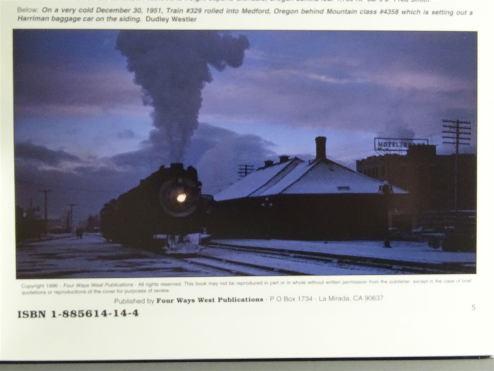 Railroad Book - Southern Pacific's Colorful Shasta Route - Tom Dill ...