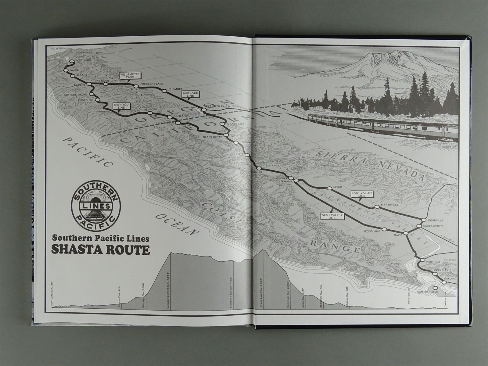 Railroad Book - Southern Pacific's Colorful Shasta Route - Tom Dill ...