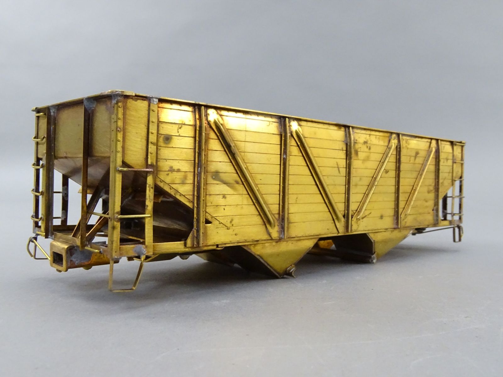 O Brass Model - USH US Hobbies 505 Outside Braced Twin 2-Bay Hopper ...