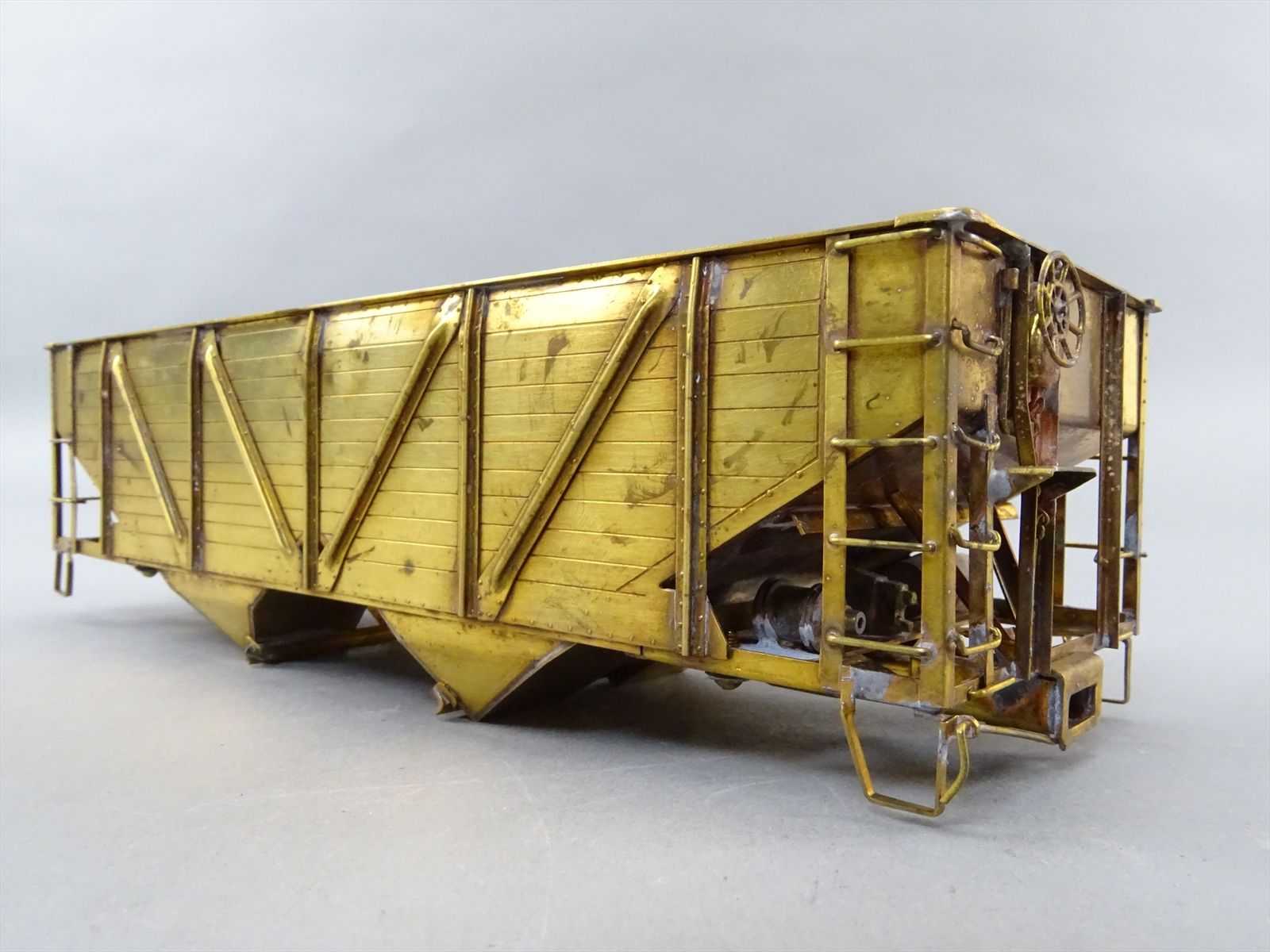 O Brass Model - USH US Hobbies 505 Outside Braced Twin 2-Bay Hopper ...