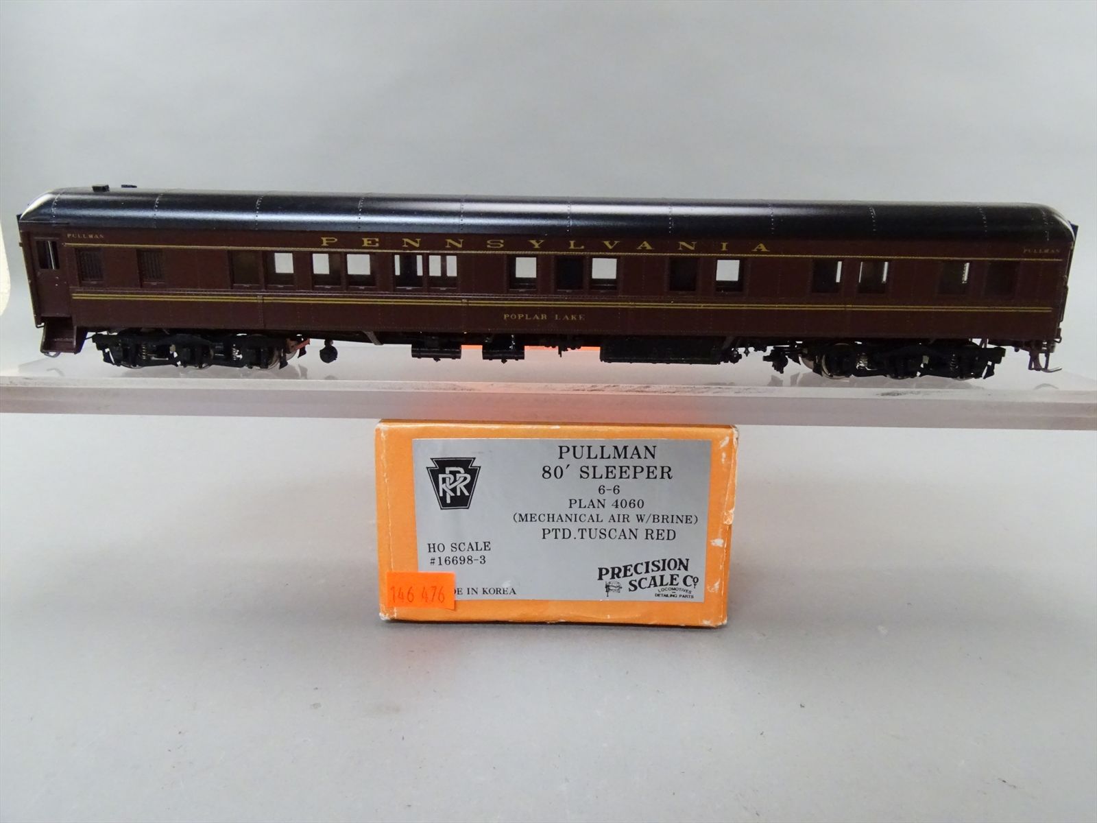 HO Brass Model - PSC 16698-3 PRR Pennsylvania Pullman 80' 6-6 4060 ...