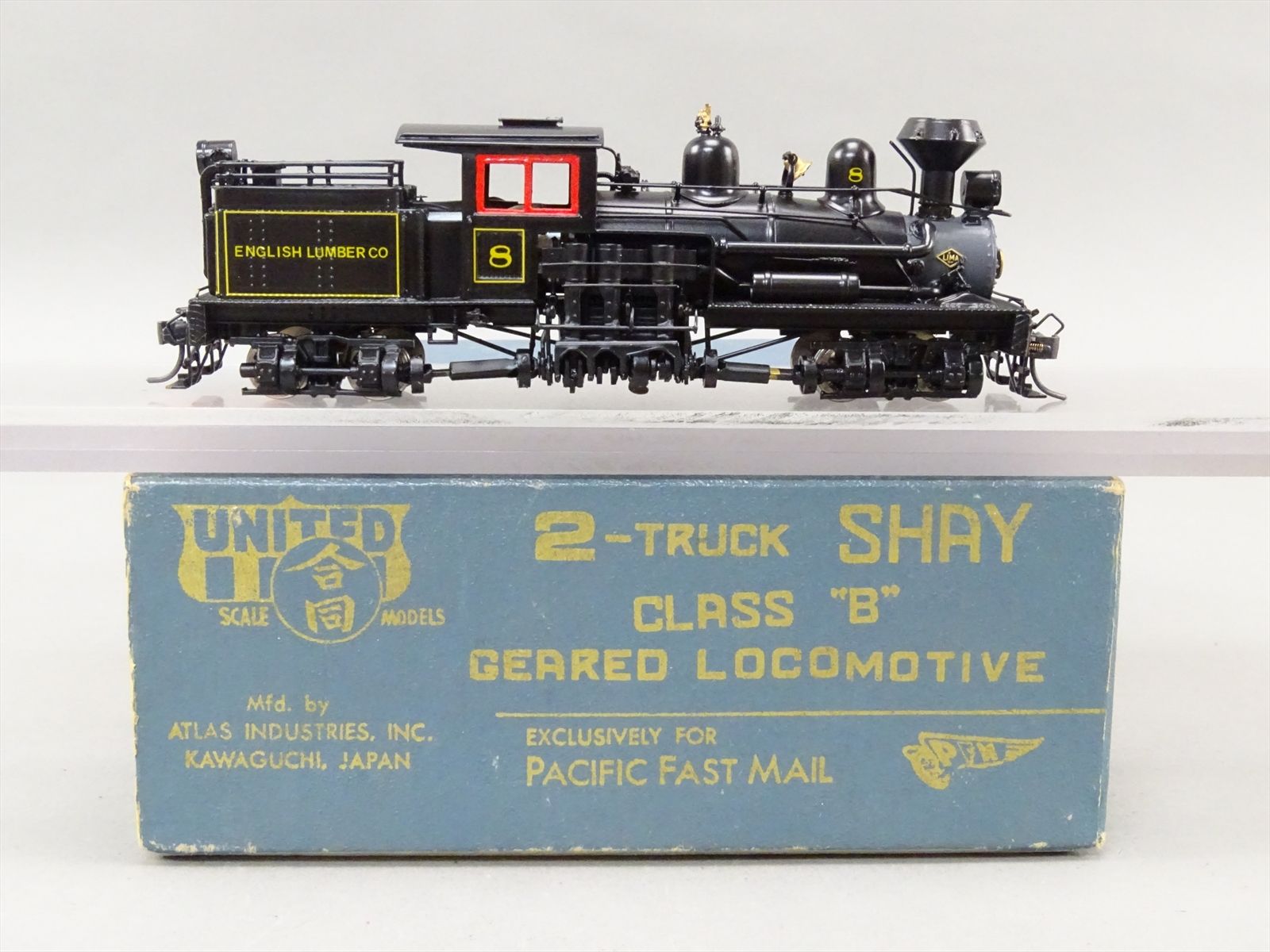 HO Brass Model - PFM English Lumber Co. Class B 2 Truck Shay #8 ...