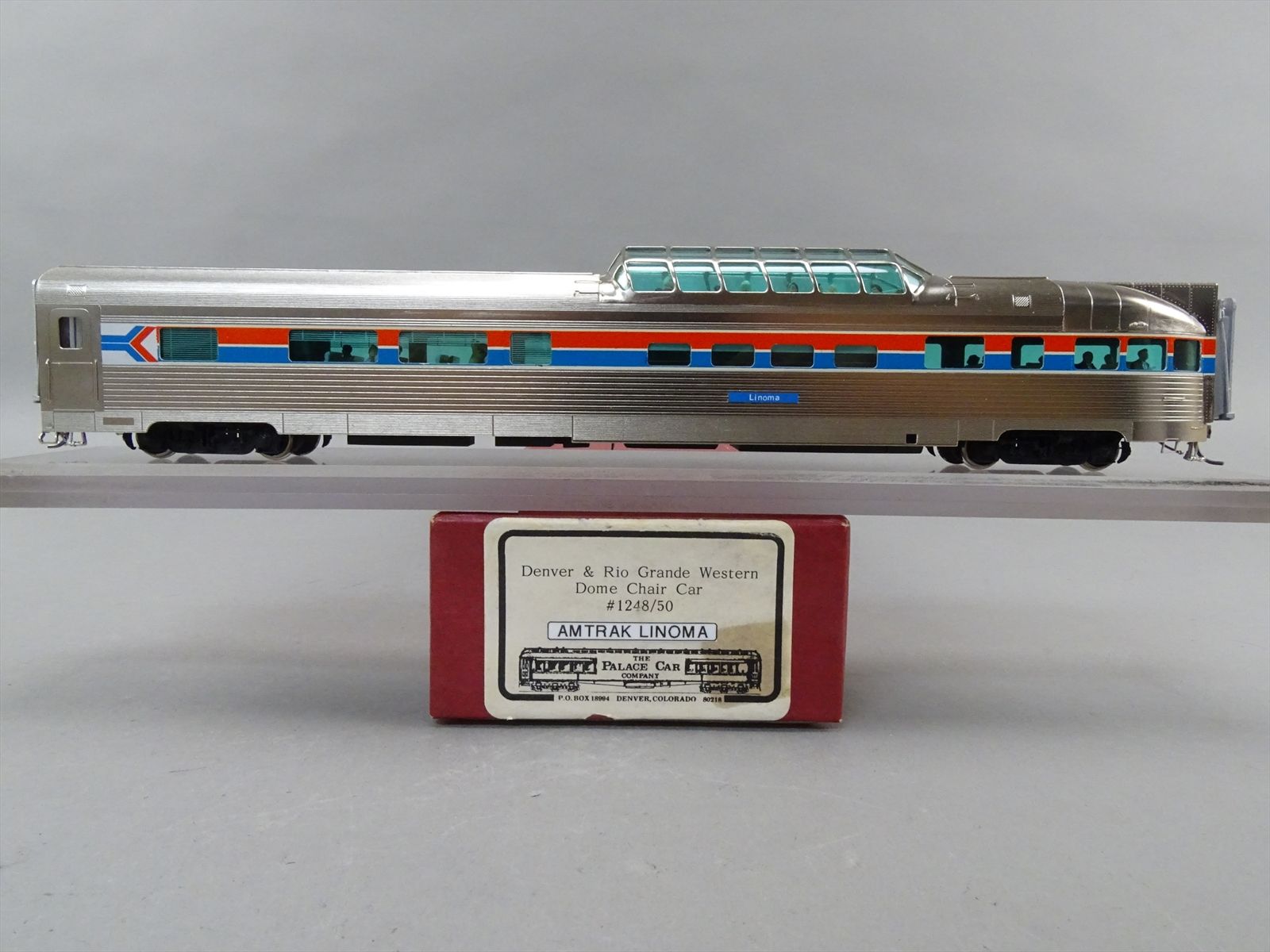 HO Brass Model - PCC Palace Car Co. D&RGW as AMT Amtrak Dome Chair ...