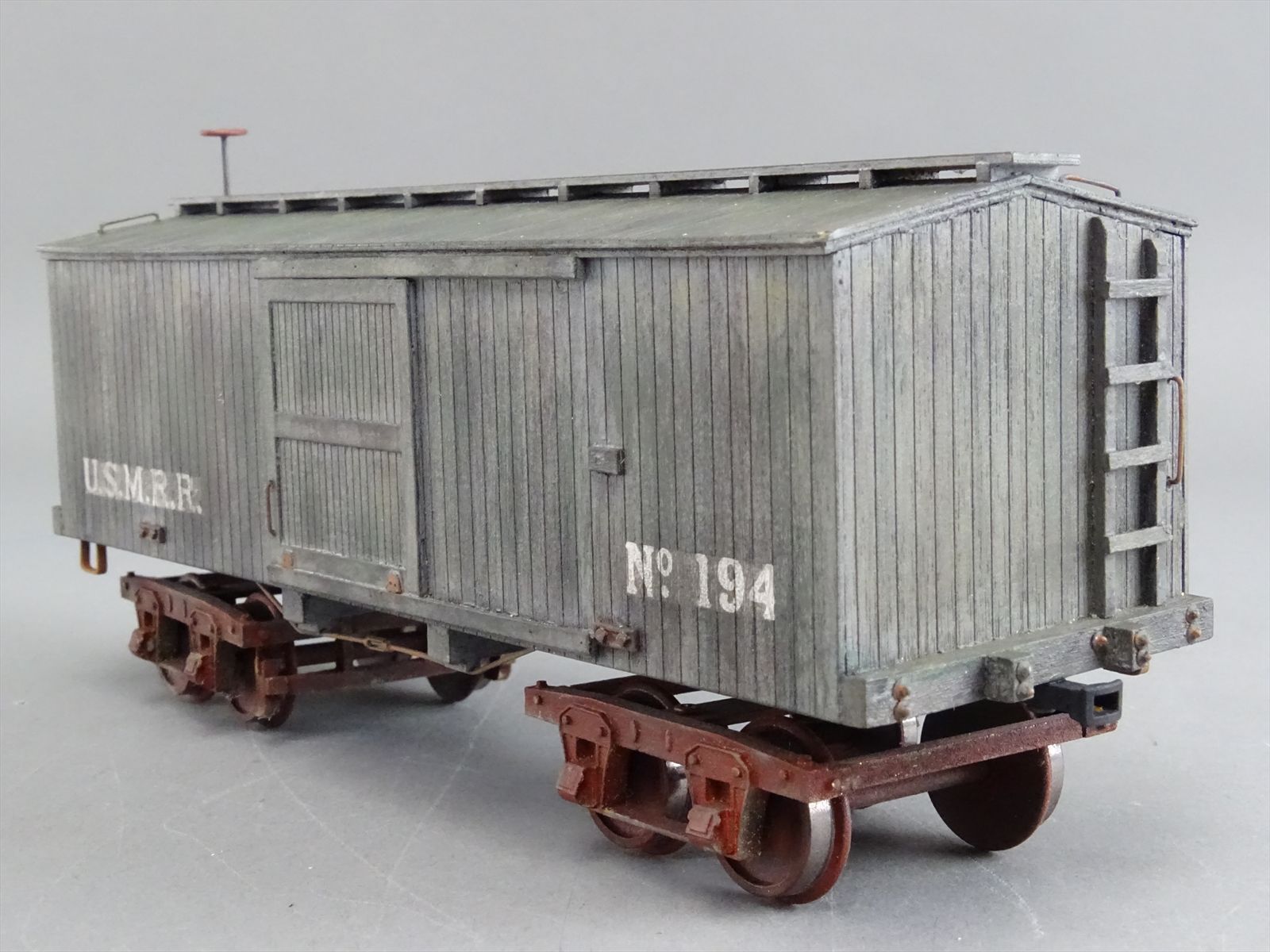 O Wood Built Up Kit - USMRR Truss Rod Boxcar 28 ft #194 - Custom ...