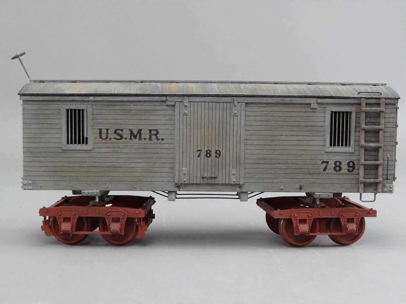 O Wood Built Up Kit - USMRR Truss Rod 28 ft Boxcar #789 - Custom ...
