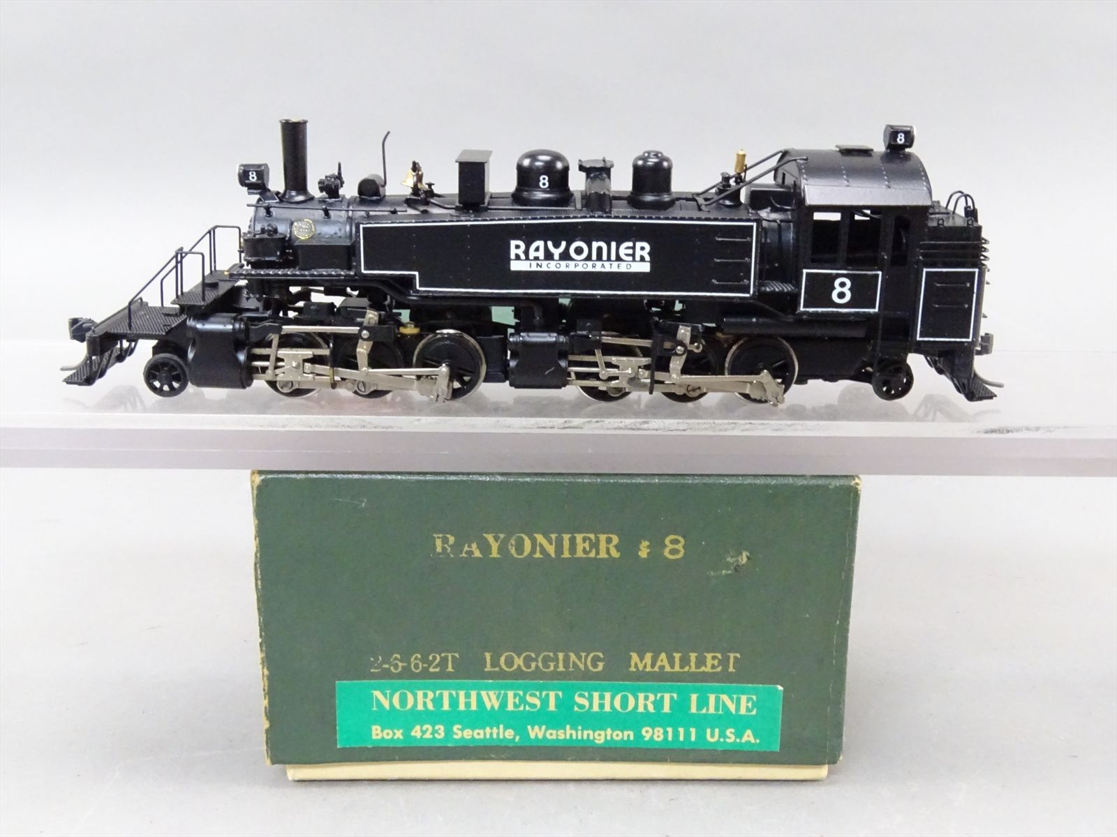 HO Brass Model Train - NWSL TOBY Rayonier 2-6-6-2T Logging Mallet #8 ...