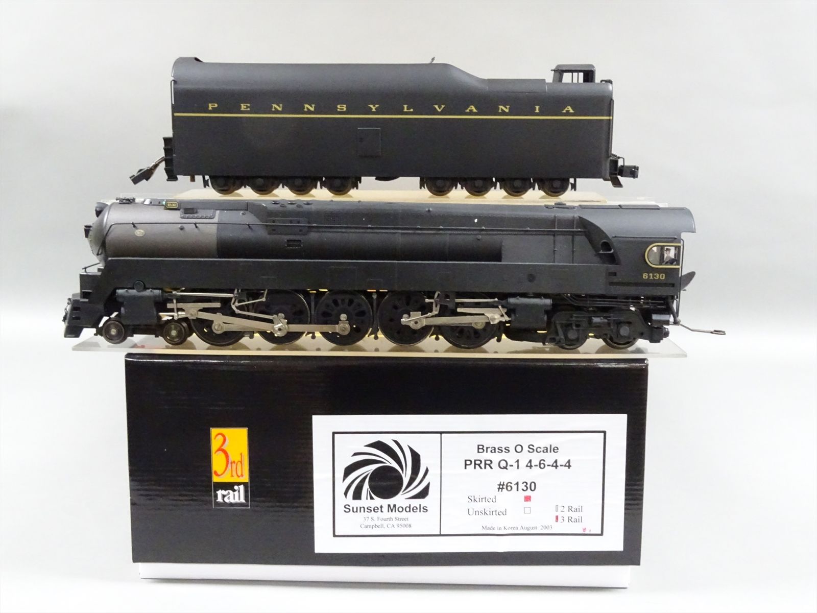 O Brass Model - Sunset 3rd Rail PRR Pennsylvania Q-1 4-6-4-4 Skirted ...