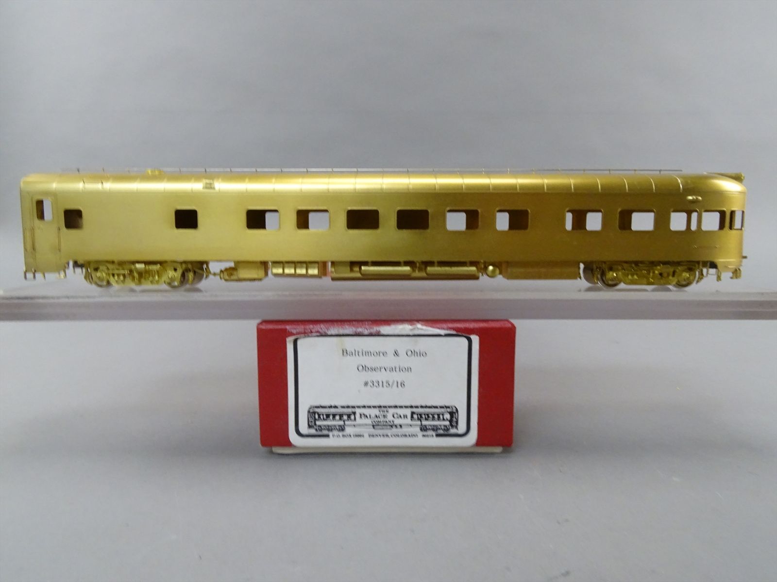 HO Brass Model - Palace B&O Baltimore & Ohio Observation Car #3315 ...