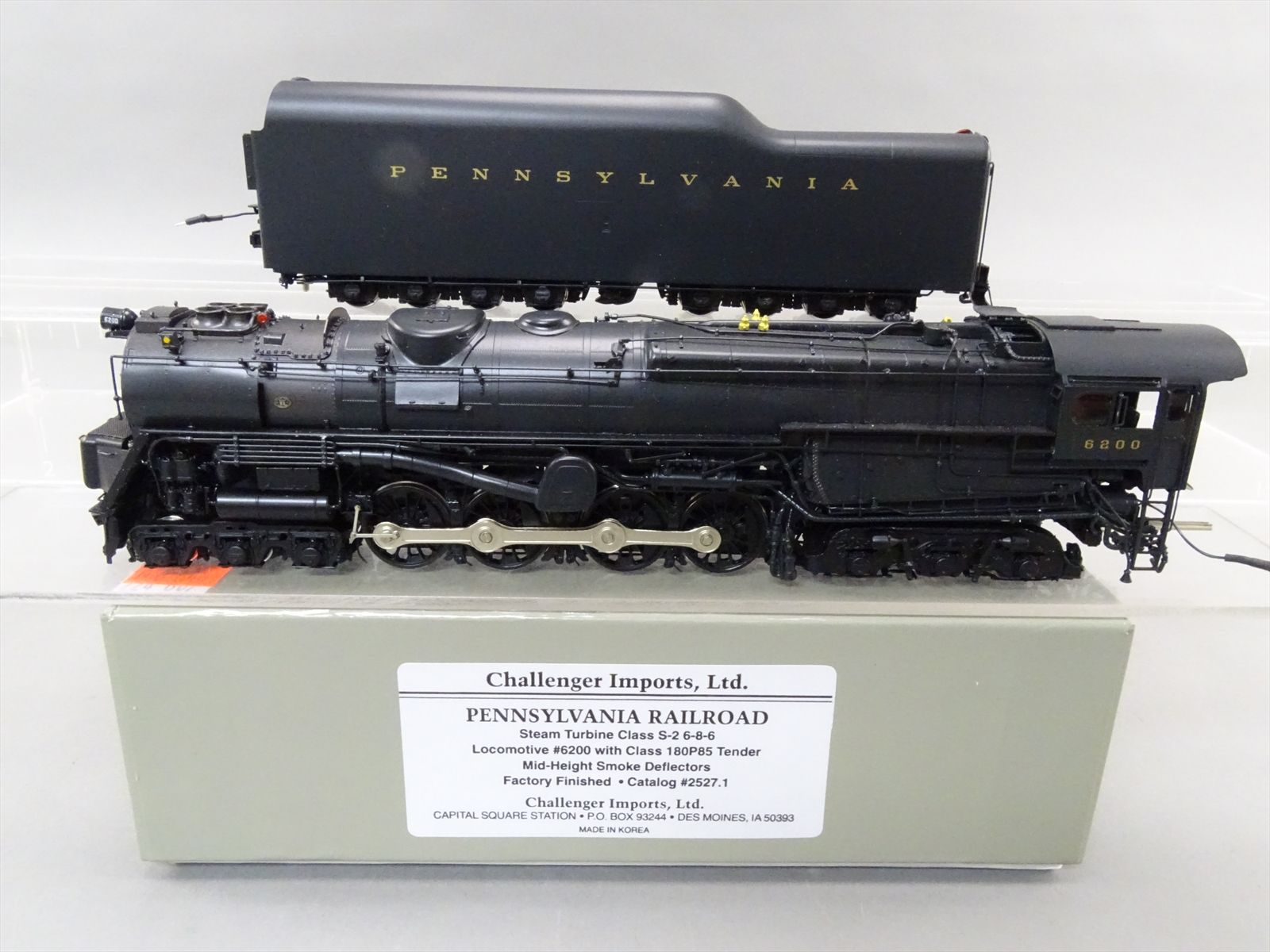 HO Brass Model Steam Turbine - CIL 2527.1 PRR Pennsylvania S-2 6-8-6 ...