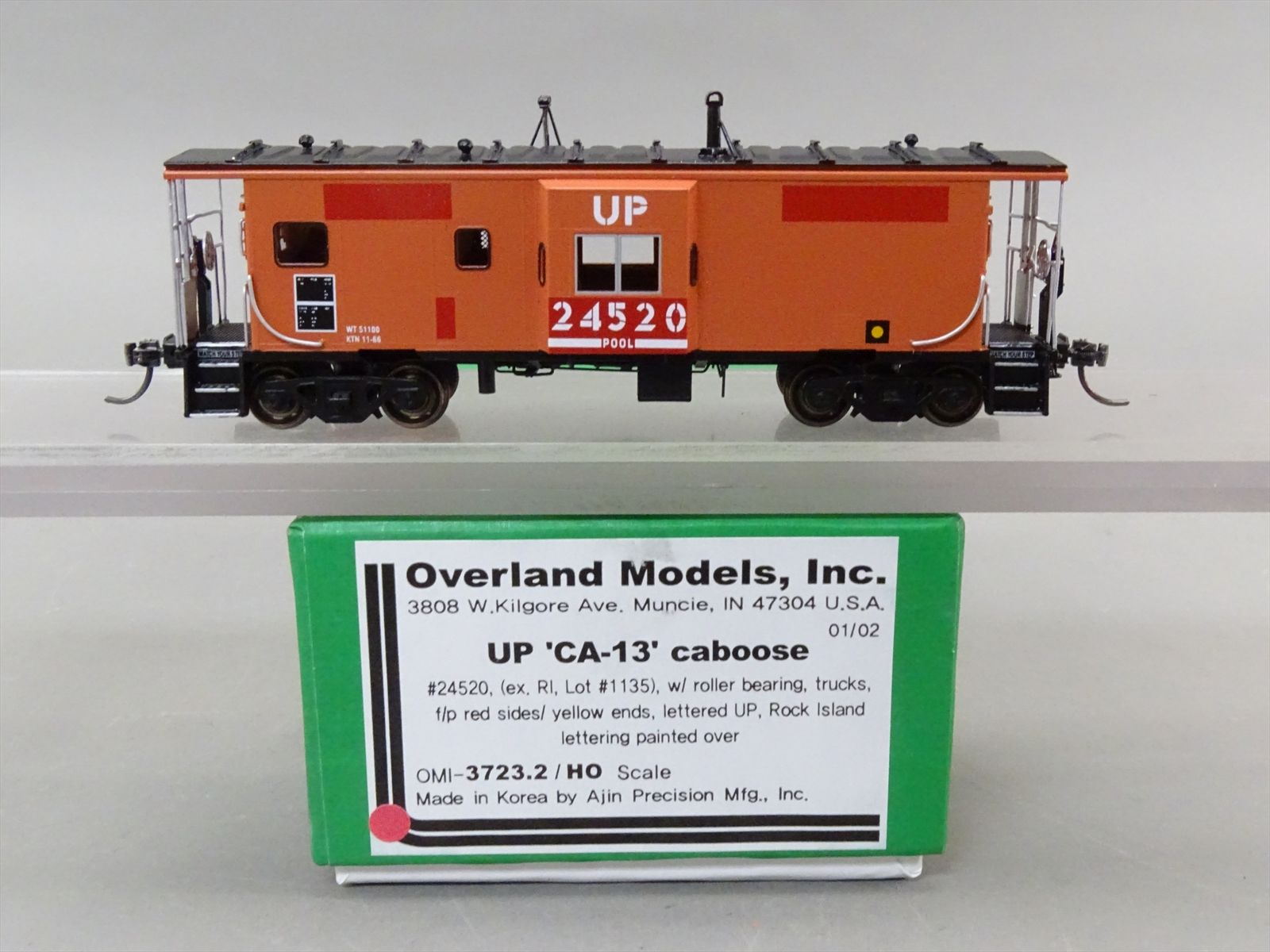 HO Brass Model - OMI 3723.2 UP Union Pacific CA-13 Caboose #24520 Rock ...