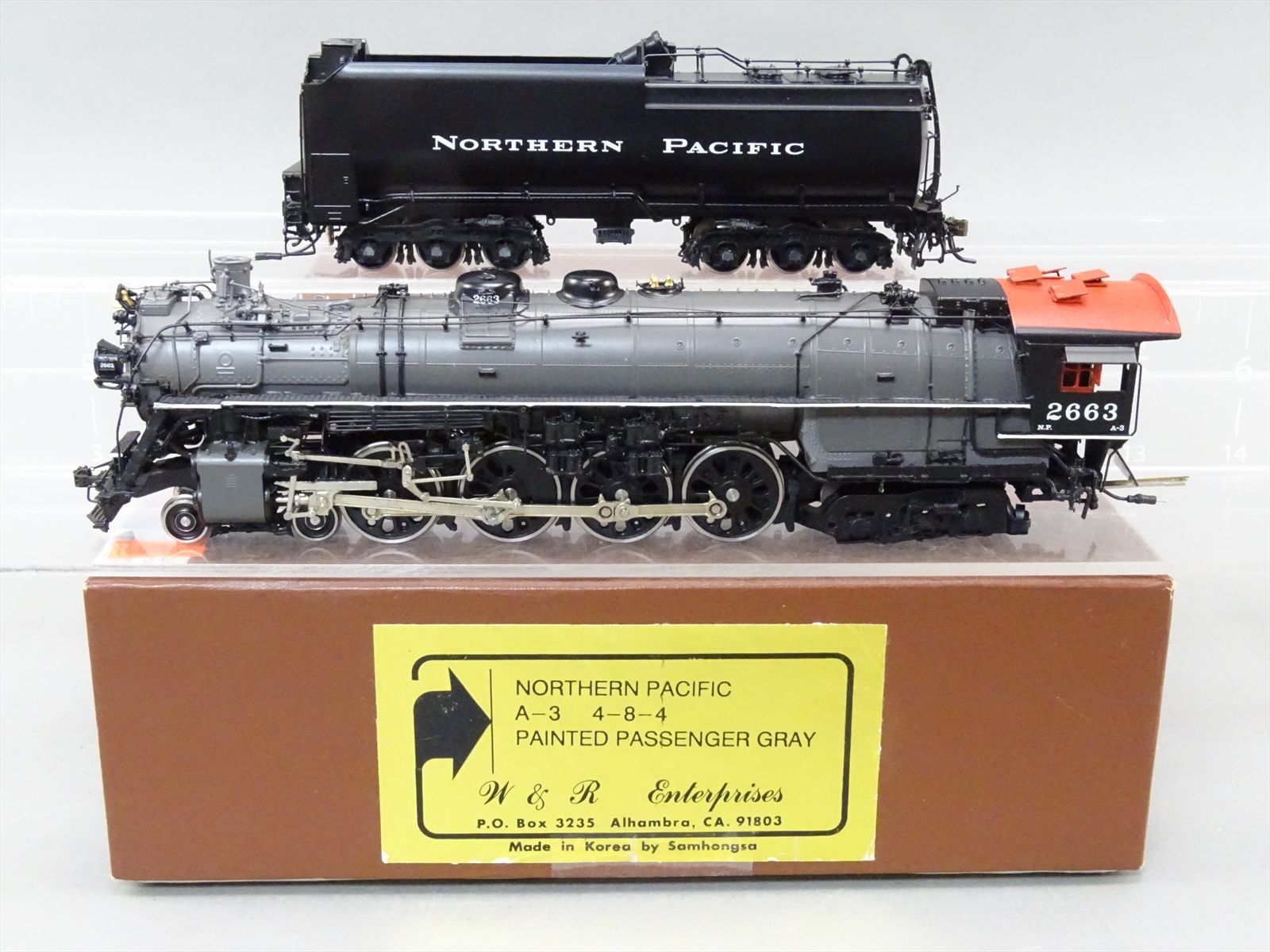 HO Brass Model - W&R NP Northern Pacific A-3 4-8-4 #2663 Passenger Gray ...