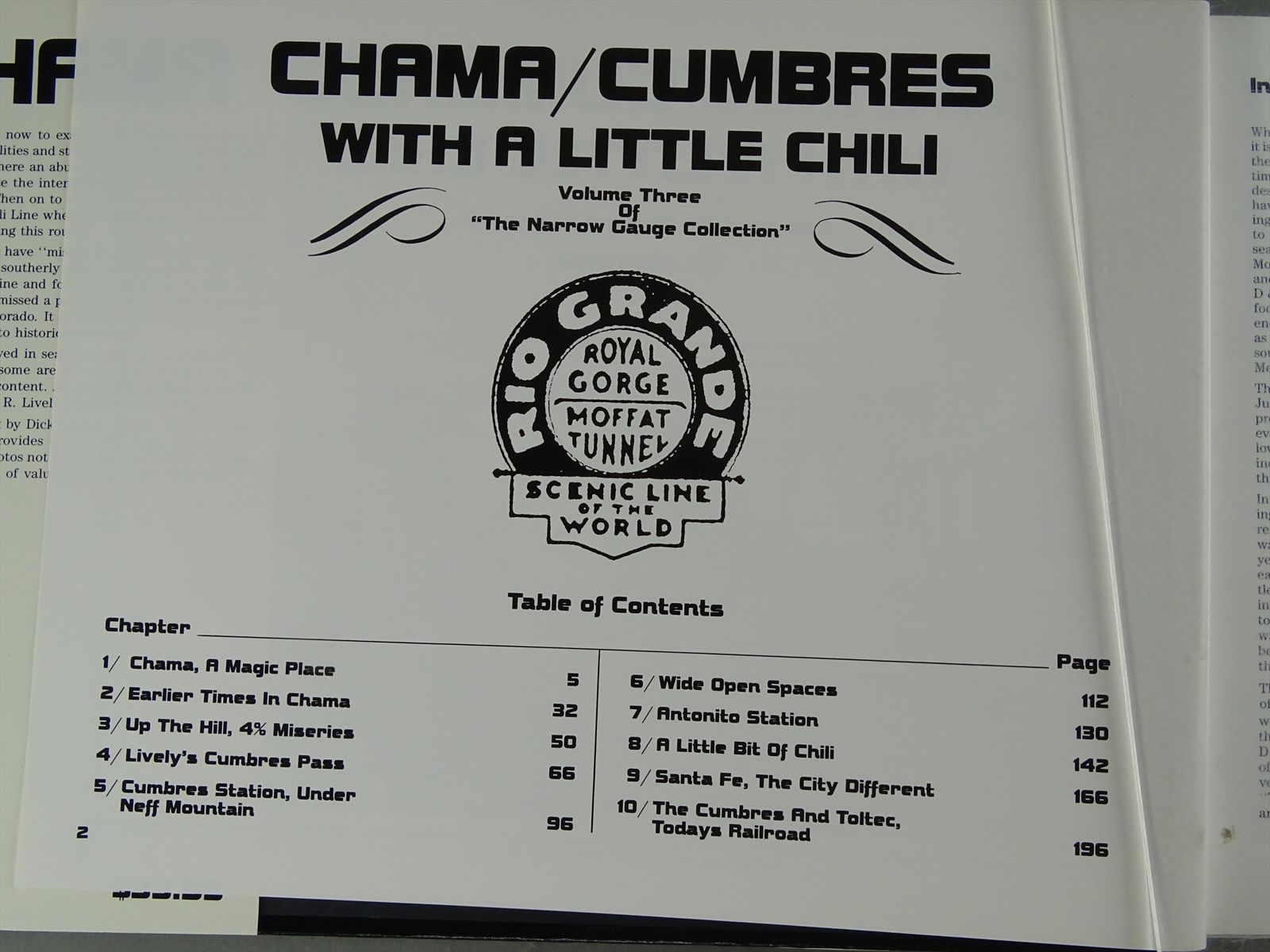 Railroad Book - Chama / Cumbres With a Little Chili Vol. 3 - Richard L ...