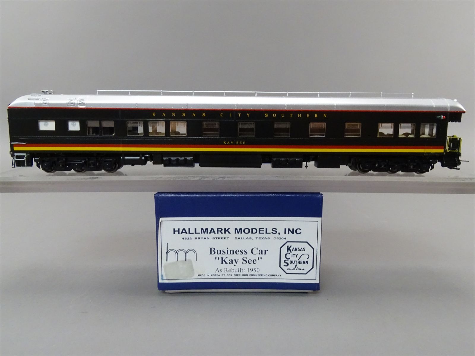 HO Brass Model - Hallmark KCS Kansas City Southern Business Car Kay See ...
