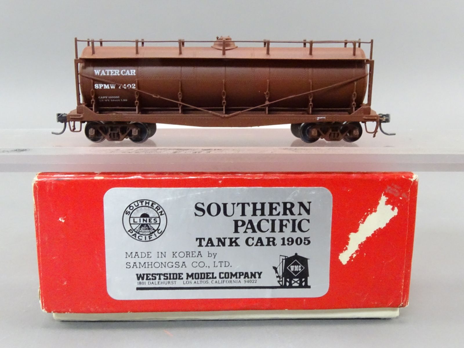 HO Brass Model - WMC SP Southern Pacific Tank Car Water Car #7402 ...