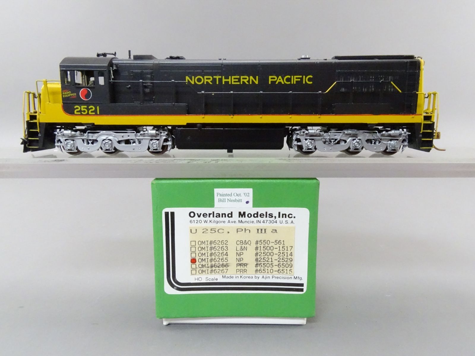 HO Brass Model - OMI 6265 NP Northern Pacific U25C Phase IIIa #2521 ...