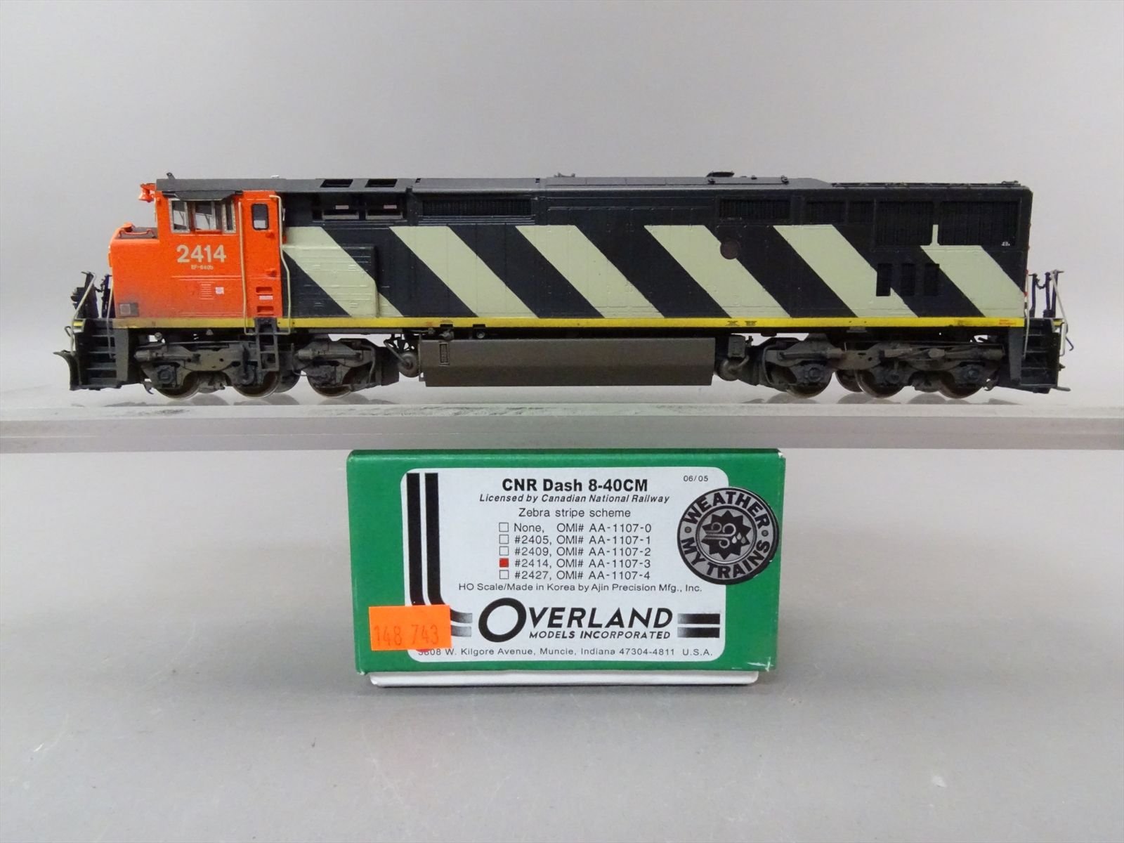 HO Brass Model - OMI AA-1107-3 CN CNR Canadian National Dash 8-40CM ...