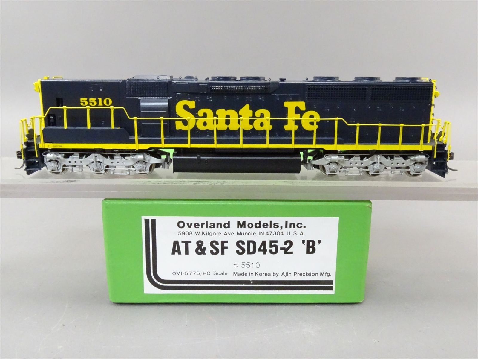 HO Brass Model - OMI 5775 AT&SF Santa Fe SD45-2B #5510 - Custom - Ajin