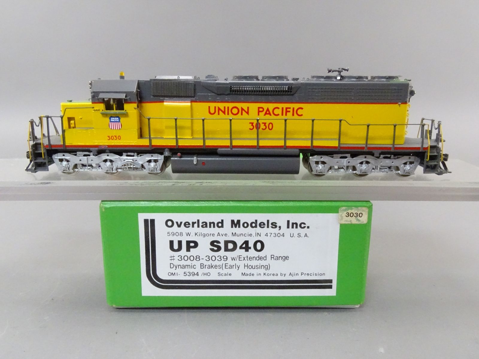 HO Brass Model - OMI 5394 UP Union Pacific SD40 w/ Extended Range ...