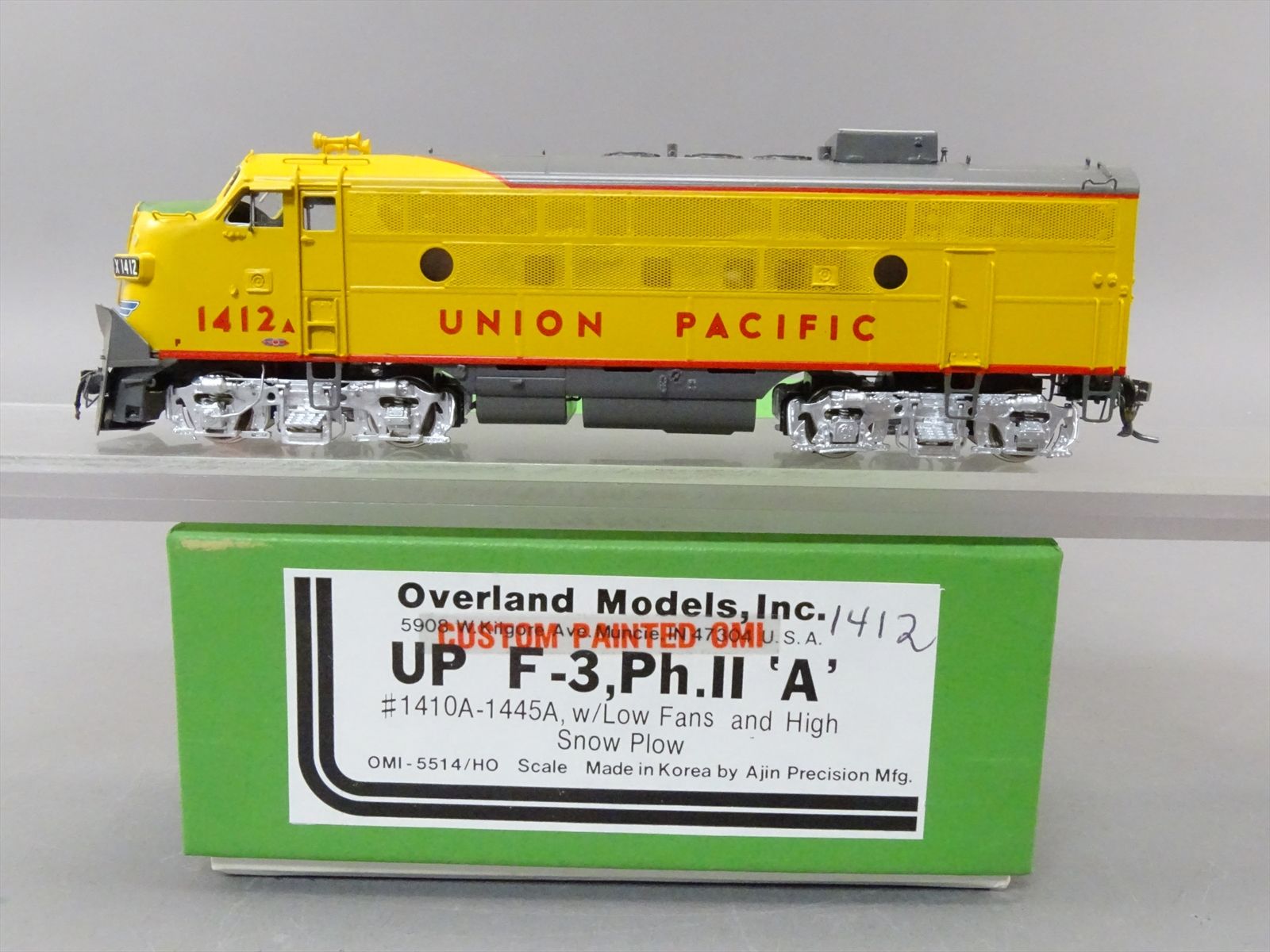 HO Brass Model - OMI 5514.1 UP Union Pacific F3 F3A Phase II Low Fans ...