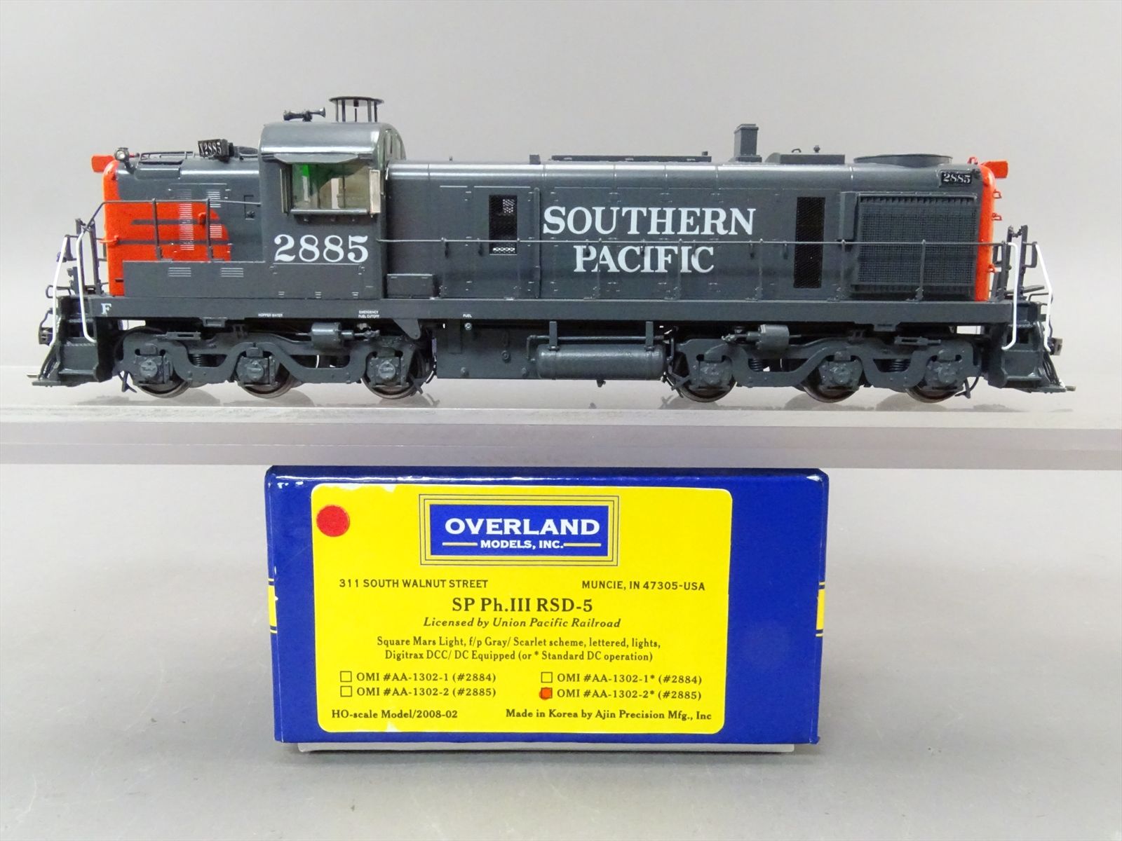 HO Brass Model - OMI AA-1302-2* SP Southern Pacific RSD-5 Phase III ...