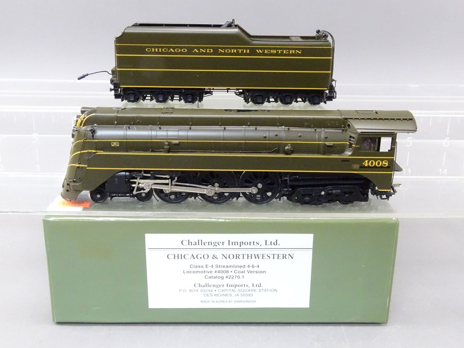 HO Brass Model - CIL 2270.1 C&NW Chicago & Northwestern 4-6-4 E-4 #4008 - Coal / Streamlined - F ...