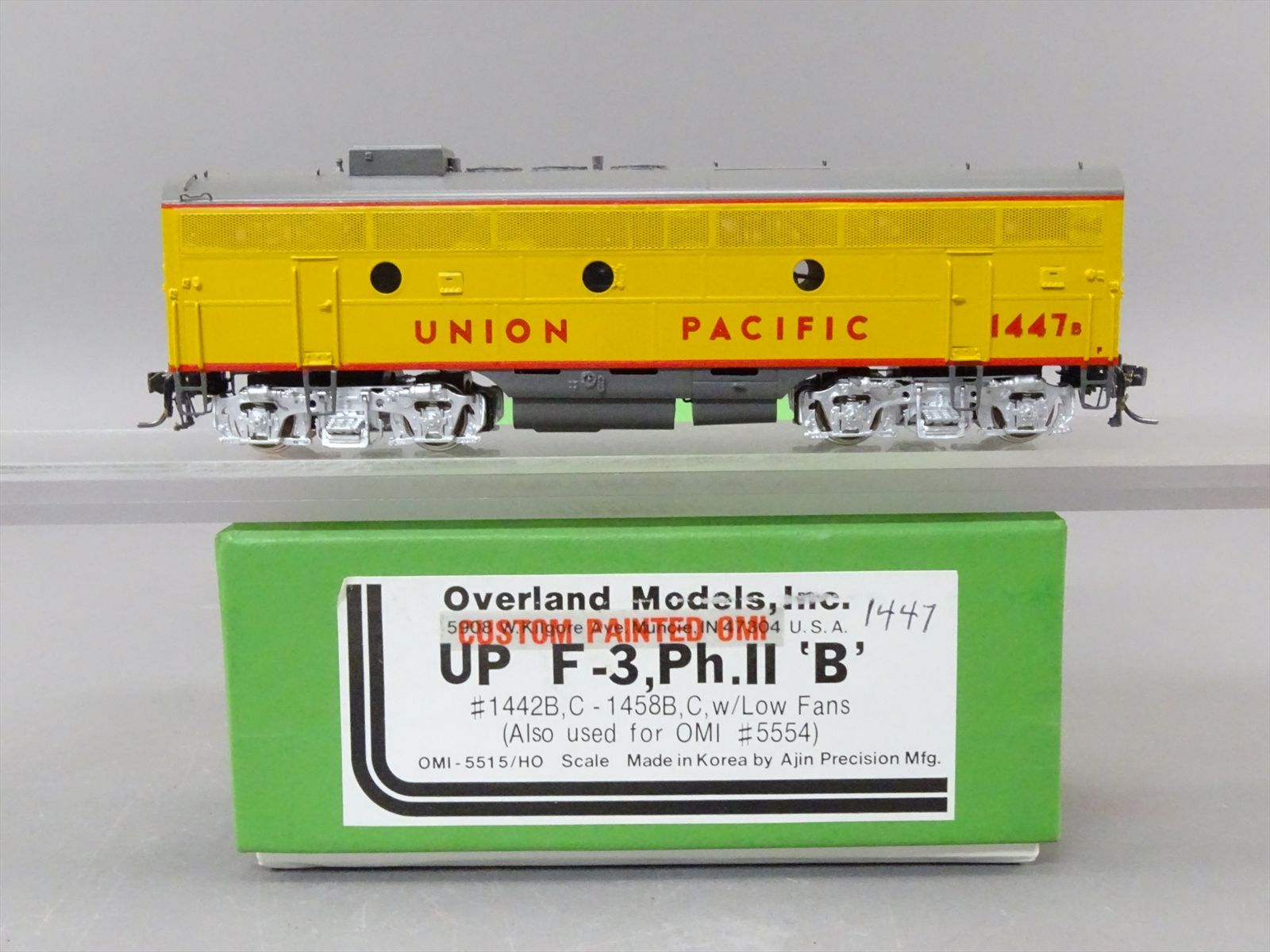 HO Brass Model - OMI 5515.1 UP Union Pacific F3 F3B Phase II #1447B - F ...