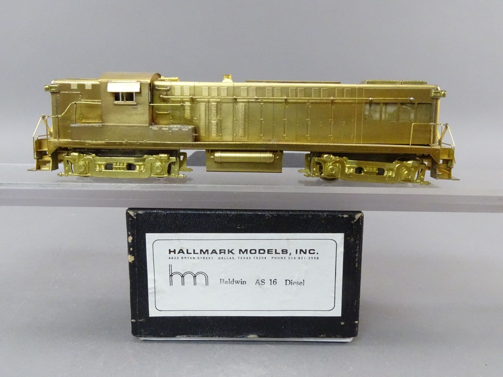 HO Brass Model - Hallmark Baldwin AS-16 Diesel Locomotive - Unpainted - 1969 Run - Kumata