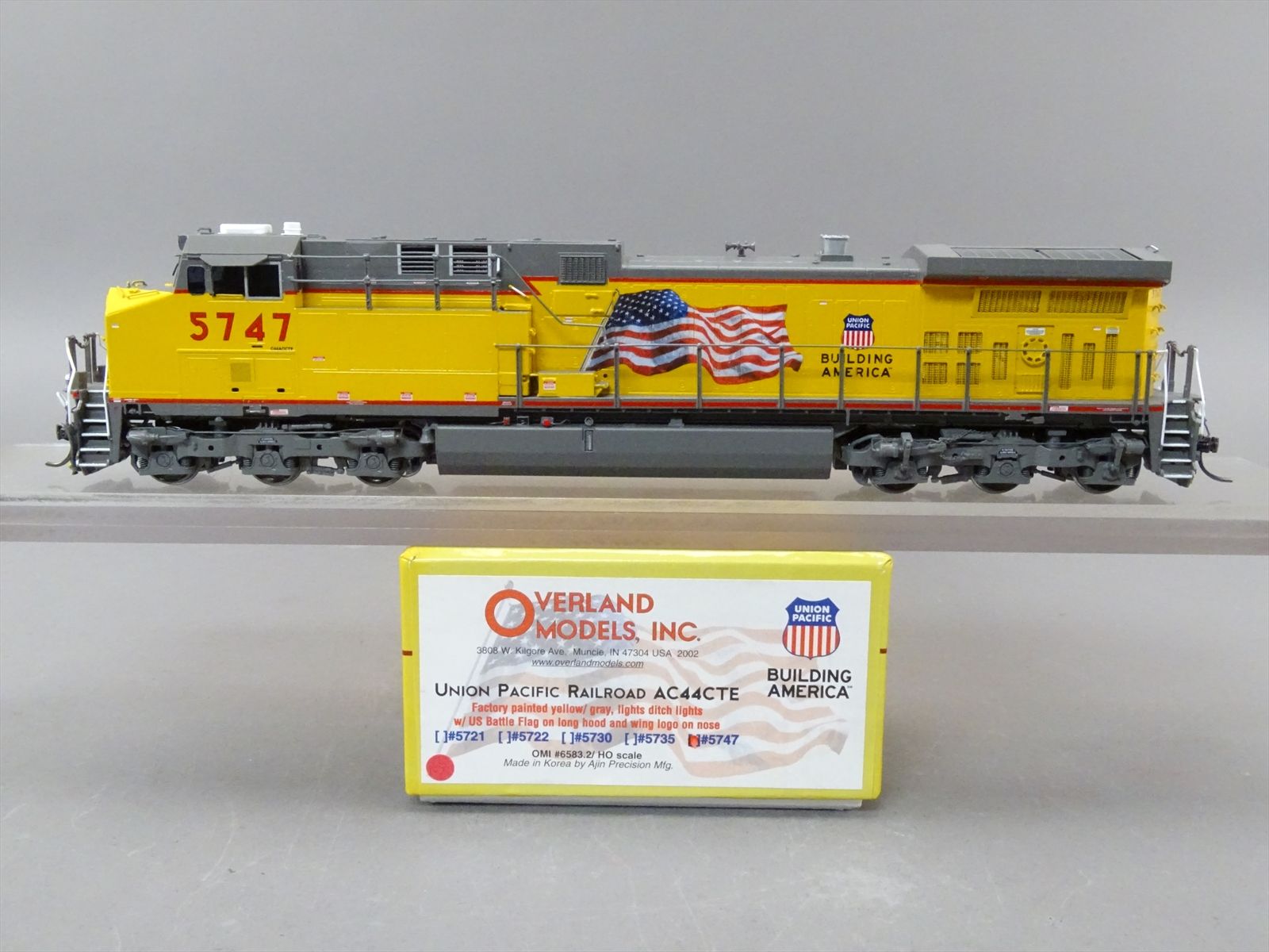 HO Brass Model - OMI 6583.2 UP Union Pacific AC44CTE US Battle Flag #5747 - F/P - 2003 Run - Ajin