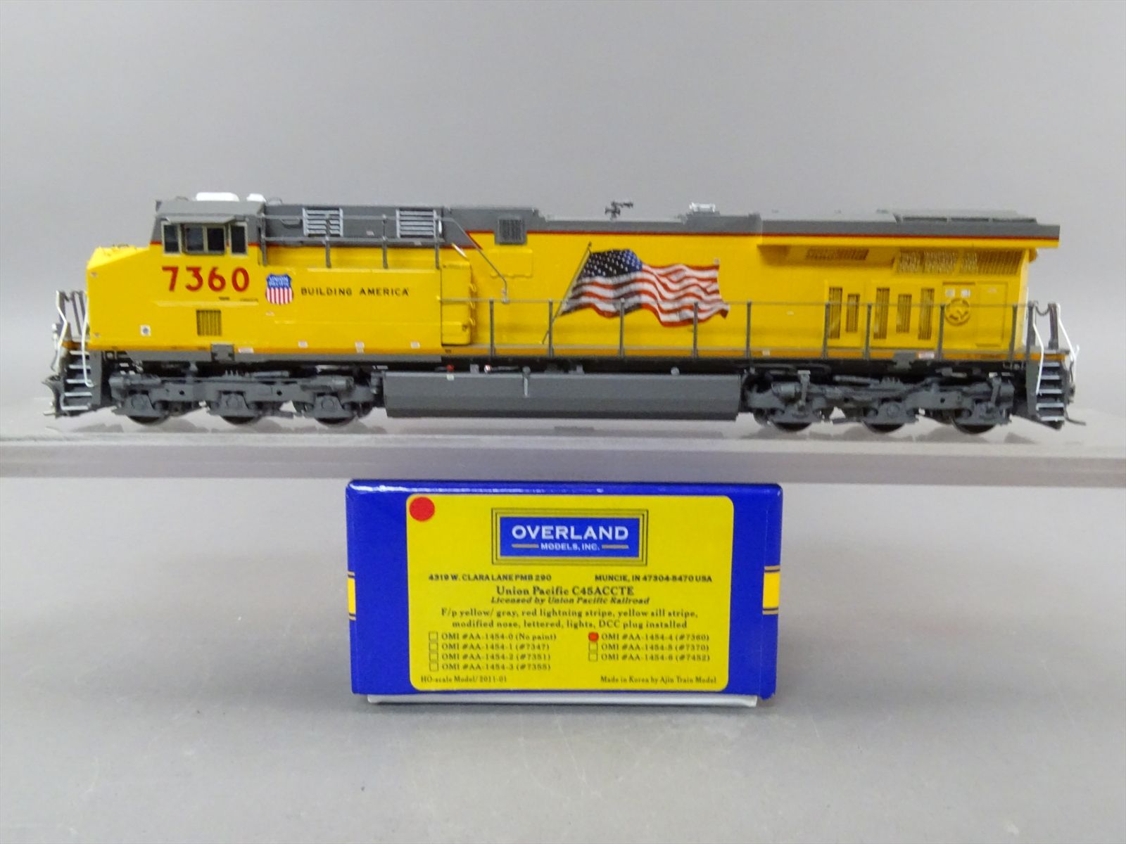HO Brass Model - OMI AA-1454-1 UP Union Pacific C45ACCTE GEVO GE ...
