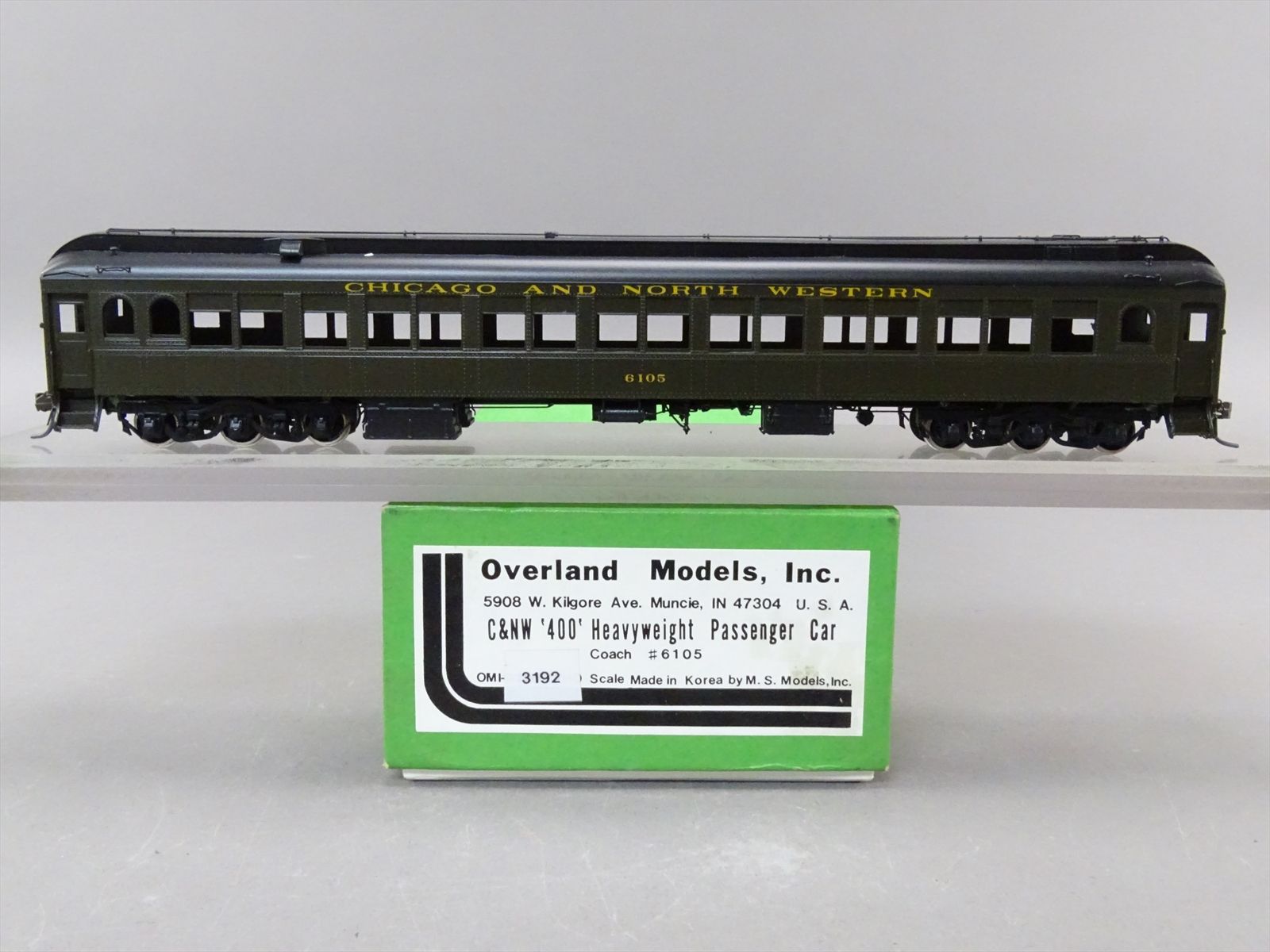 HO Brass Model - OMI 3192 C&NW Chicago & Northwestern 400 Heavyweight ...