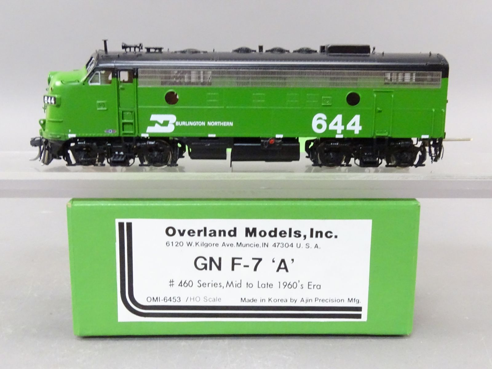 HO Brass Model - OMI 6453 GN as BN Burlington Northern F7 F7A #644 Mid to Late 1960's Era ...