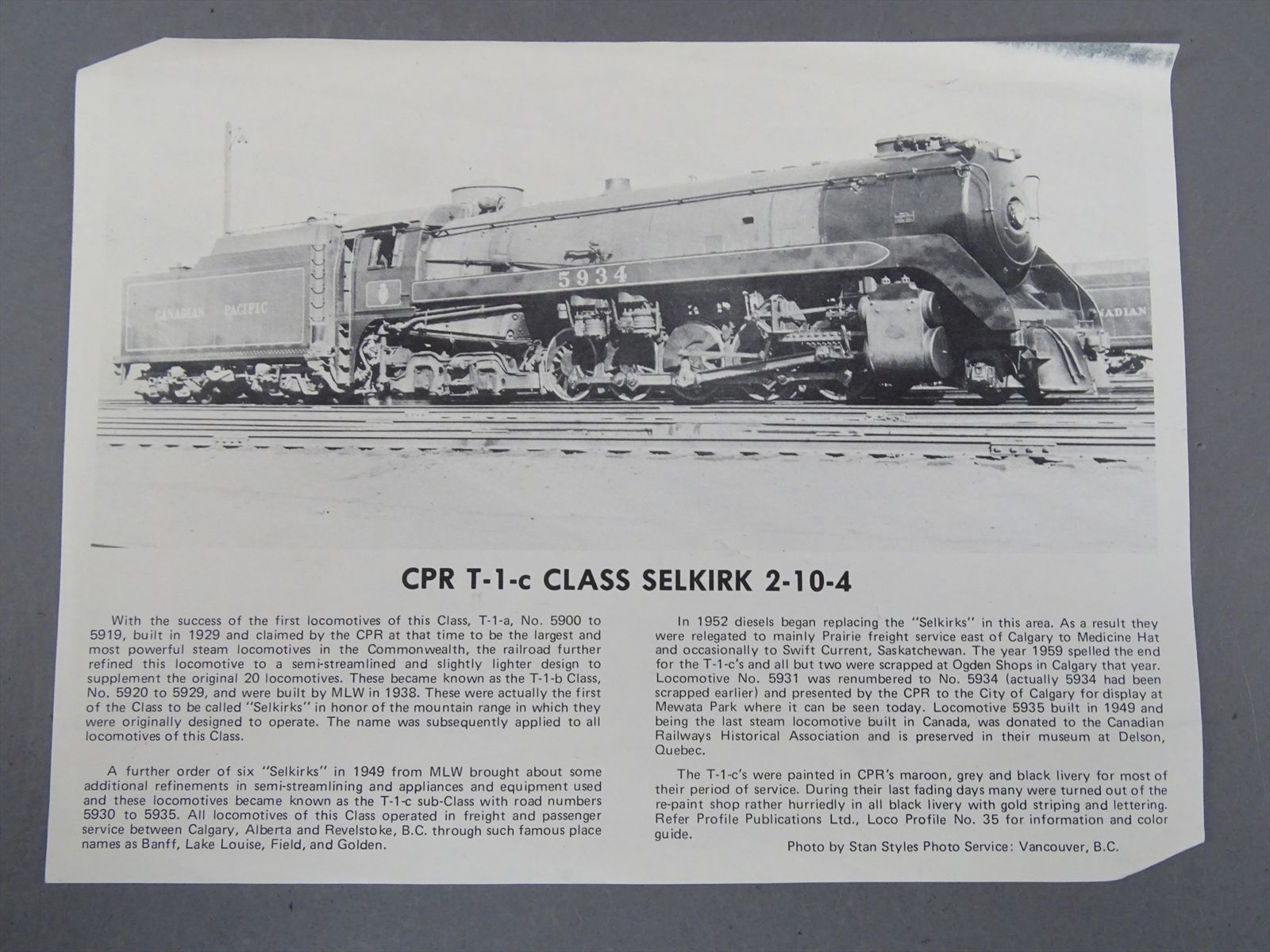 HO Brass Model - VH CP CPR Canadian Pacific T-1c 2-10-4 #5931 - Fair Custom + Weathered - Samhongsa