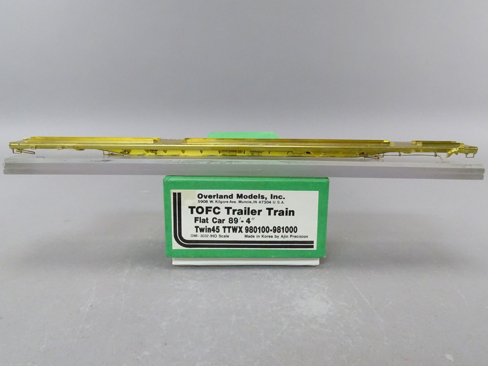 HO Brass Model - OMI 3032 TTAX TTX Twin45 TOFC Trailer Train Flat Flatcar 89'-4" - Unpainted ...