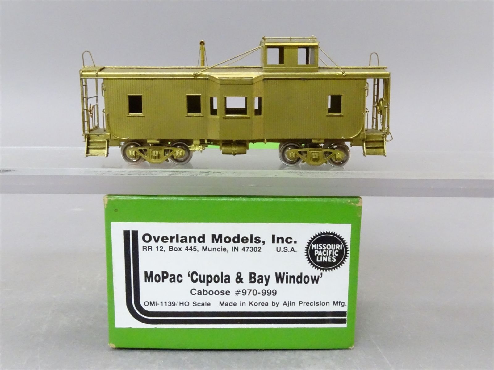 HO Brass Model - OMI 1139 MP MoPac Cupola & Bay Window Caboose ...