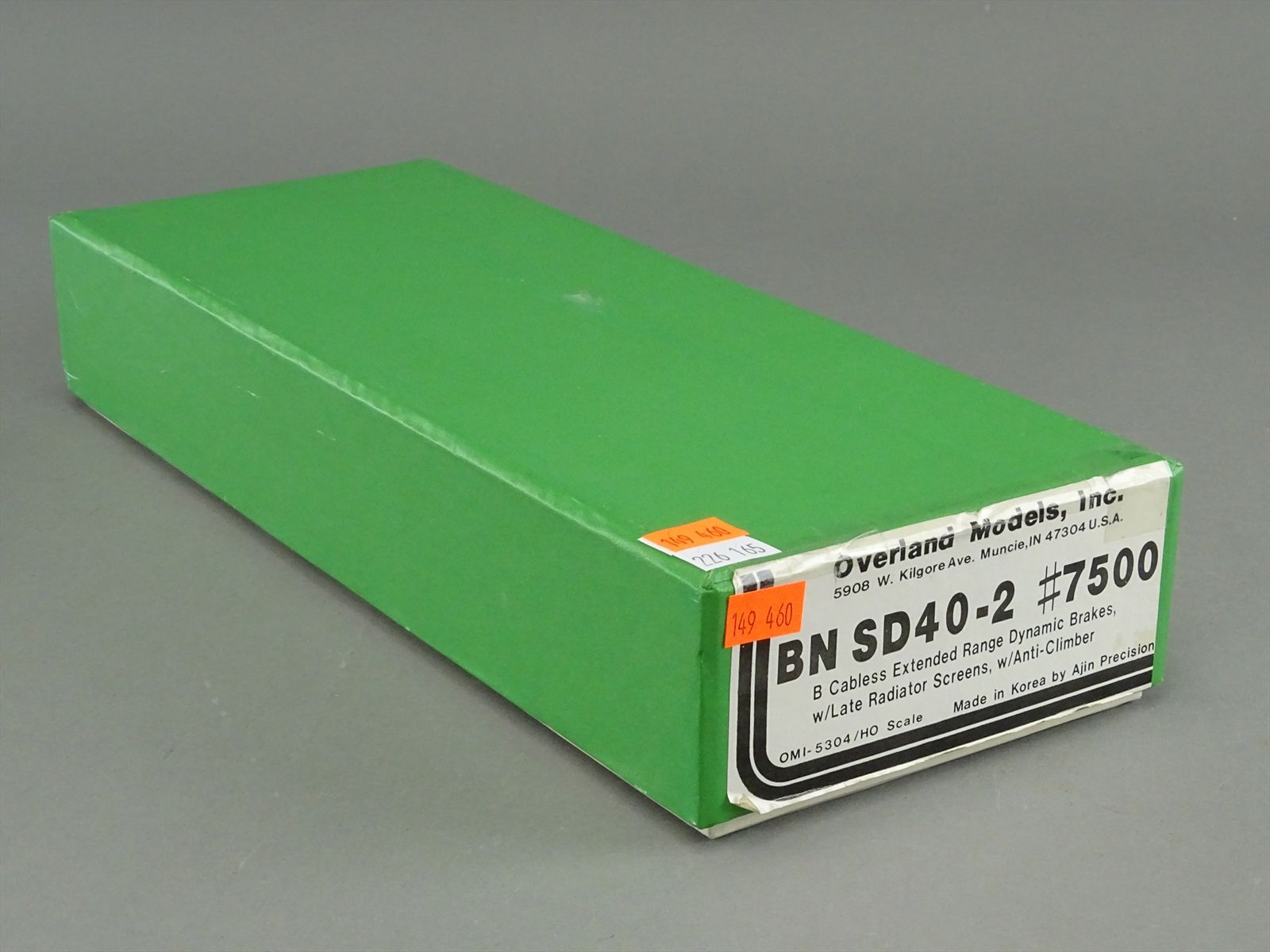 HO Brass Model - OMI 5304 BN Burlington Northern SD40-2B #7500 Cabless ...