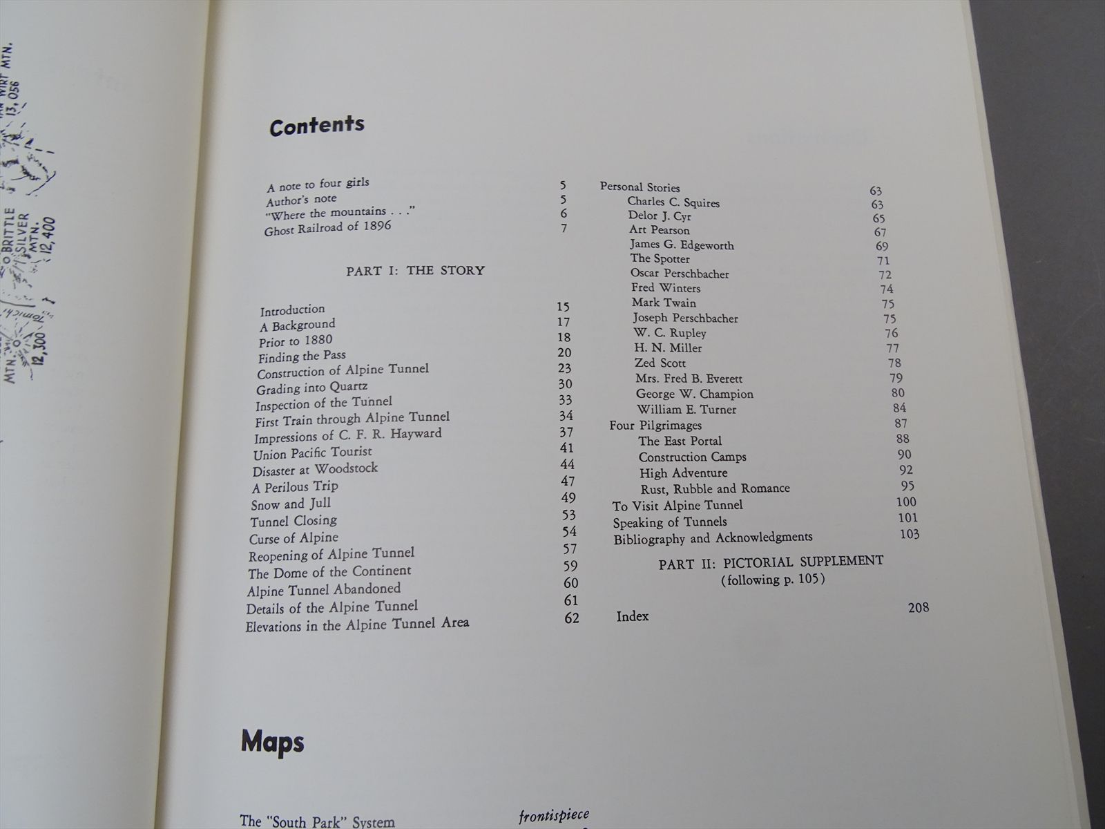 Railroad Book - Historic Alpine Tunnel - Dow Helmers - 208 pages