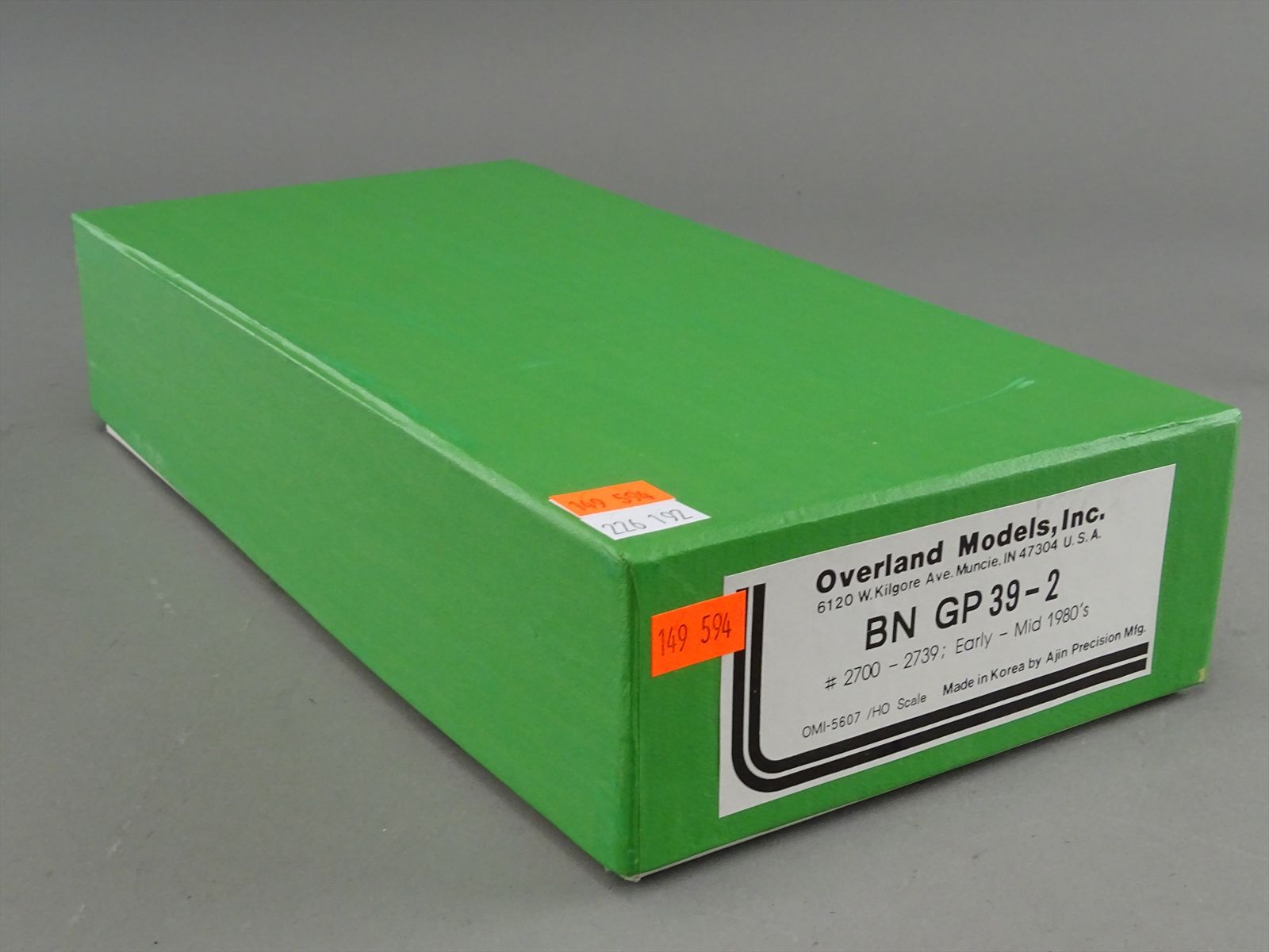 HO Brass Model - OMI 5607 BN Burlington Northern GP39-2 Early-Mid 1980 ...